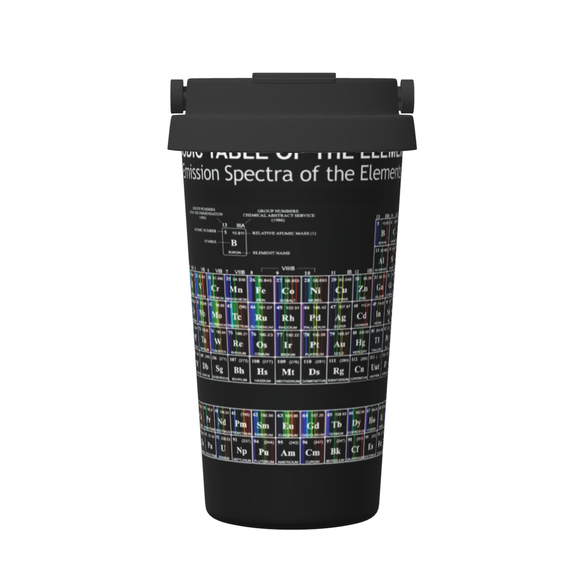 Insulated Coffee Mug With Lid Periodic Table Of Chemical Elements ...
