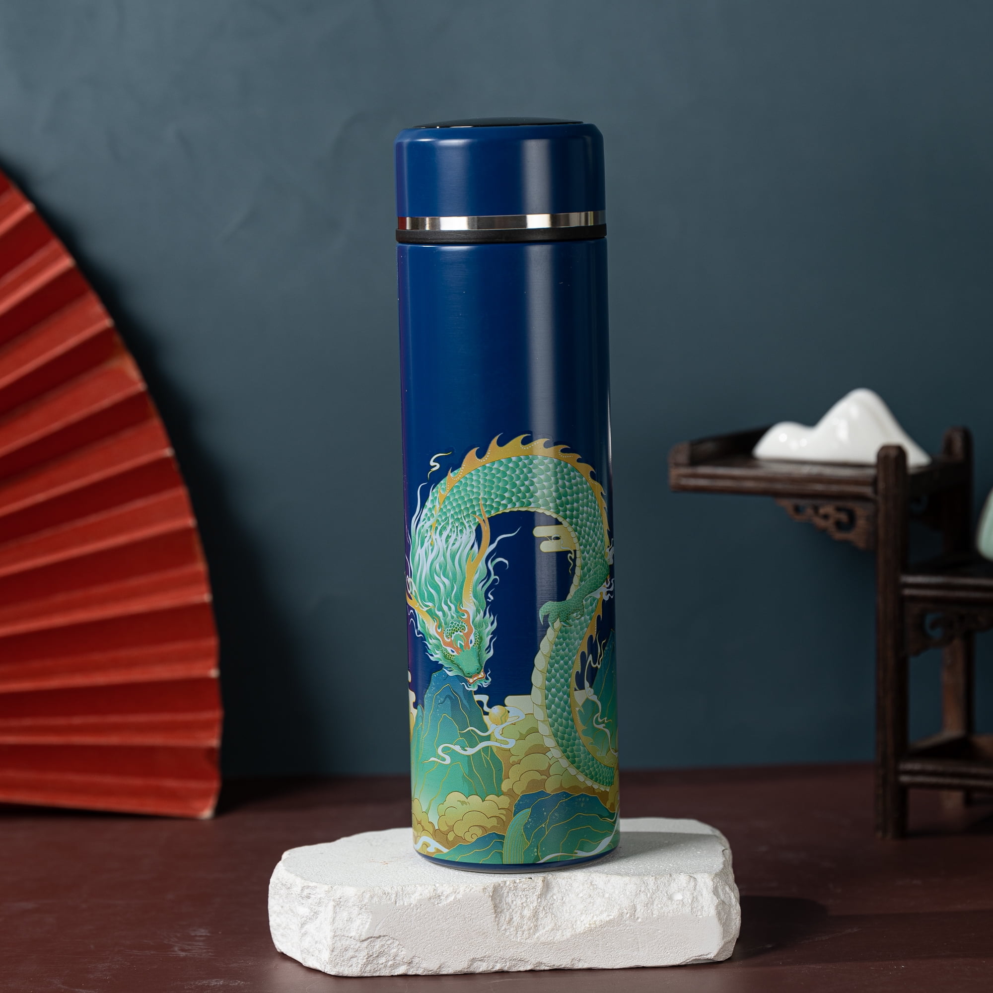 Insulated Coffee Tea Travel Thermos Mug Water Bottle with Removable ...