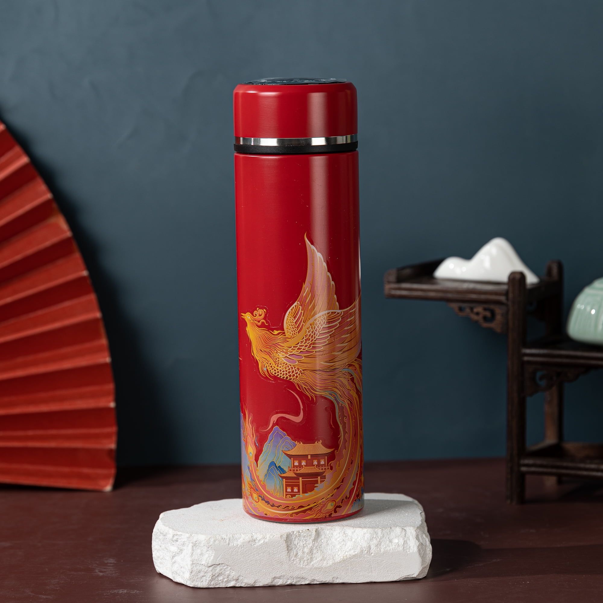 Insulated Coffee Tea Travel Thermos Mug Water Bottle with Removable ...