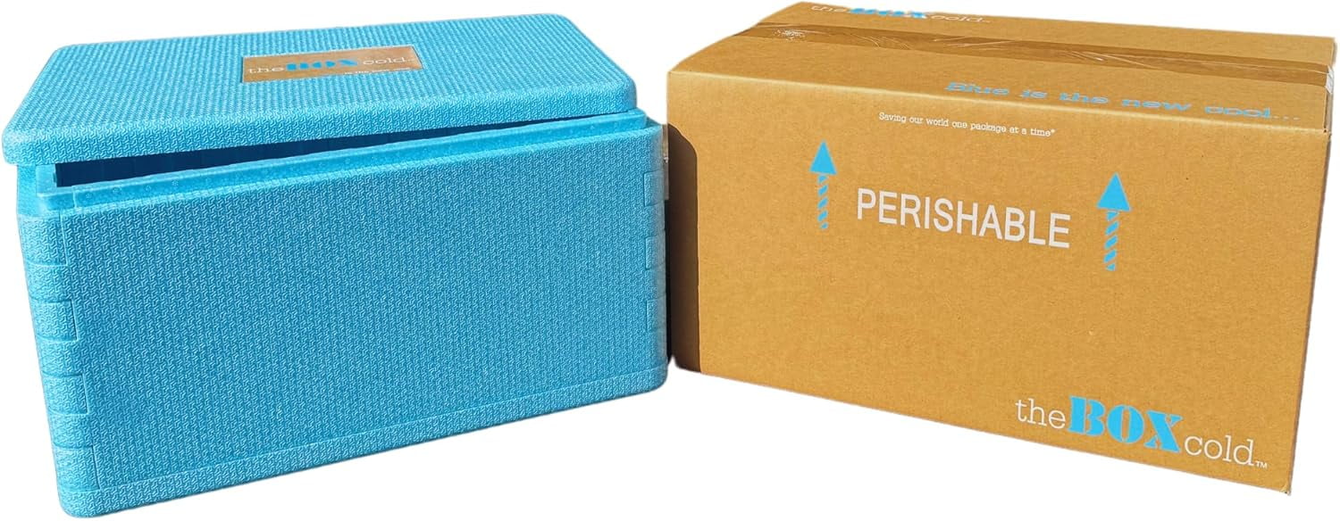 Insulated Cold Shipping Box with Foam Cooler Inside Dimensions: 17 ³⁄₁₆ ...