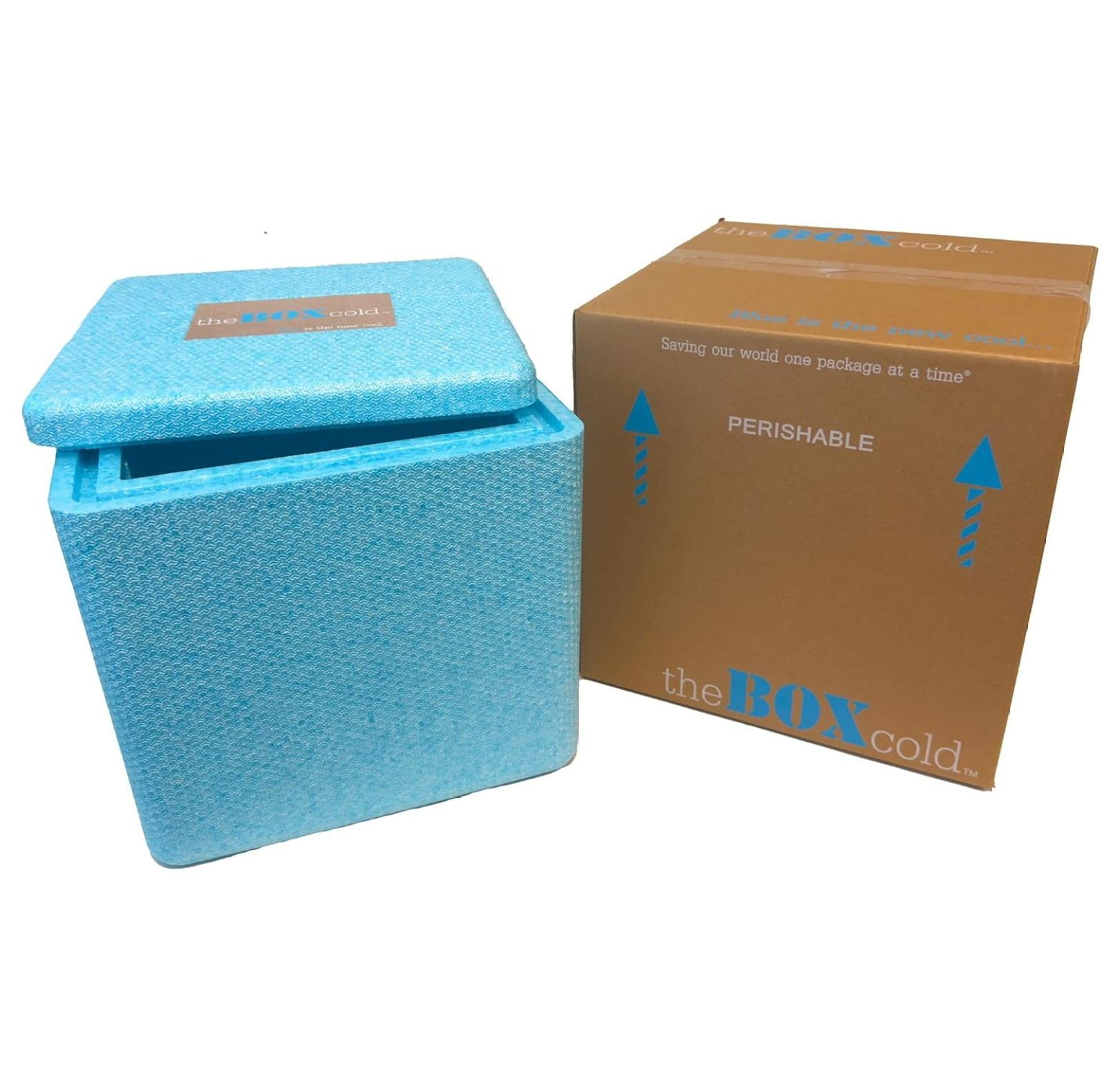 Insulated Cold Shipping Box with Foam Cooler, Reusable, Recyclable, and ...