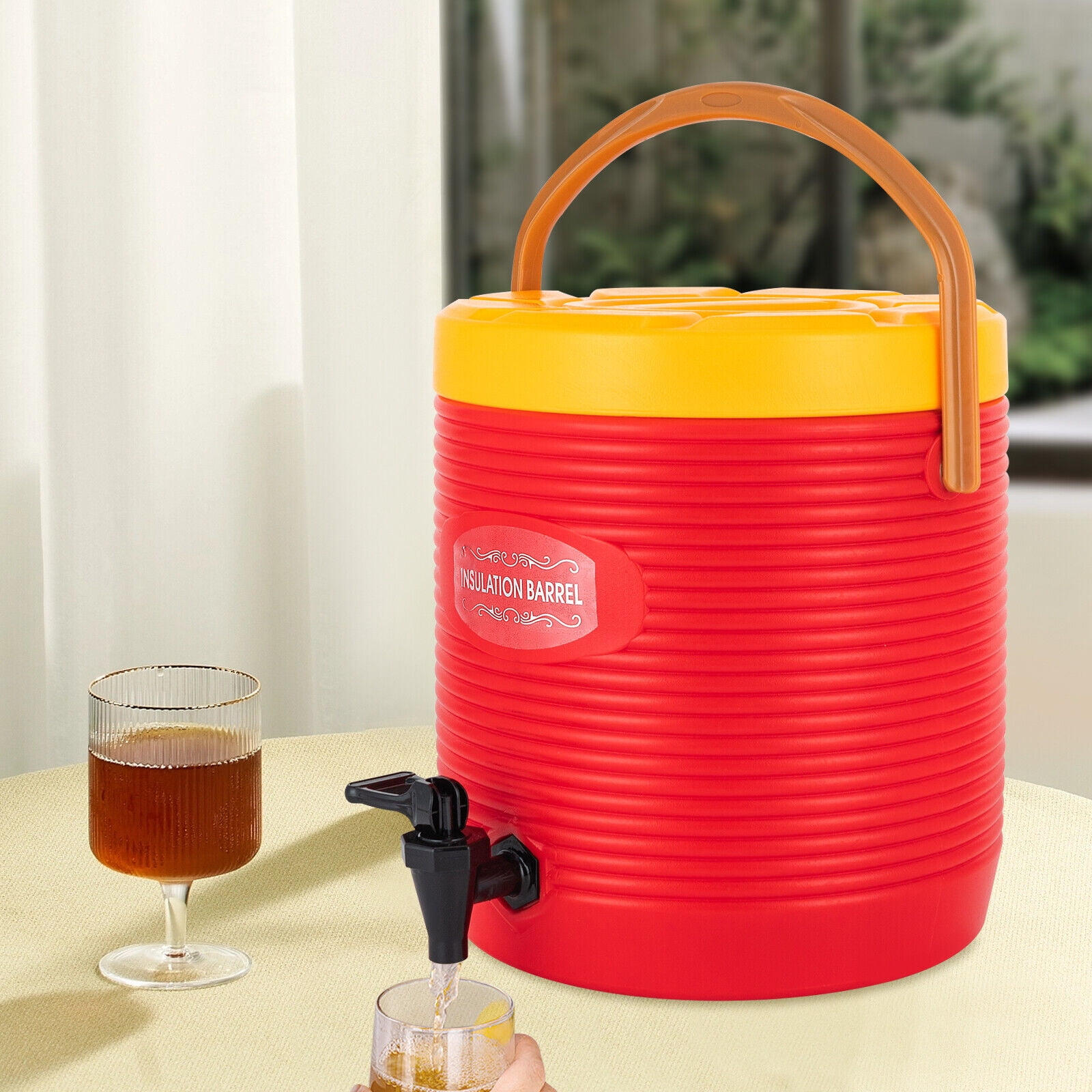 Insulated Container with Faucet Three-layer Structure Hot and Cold ...