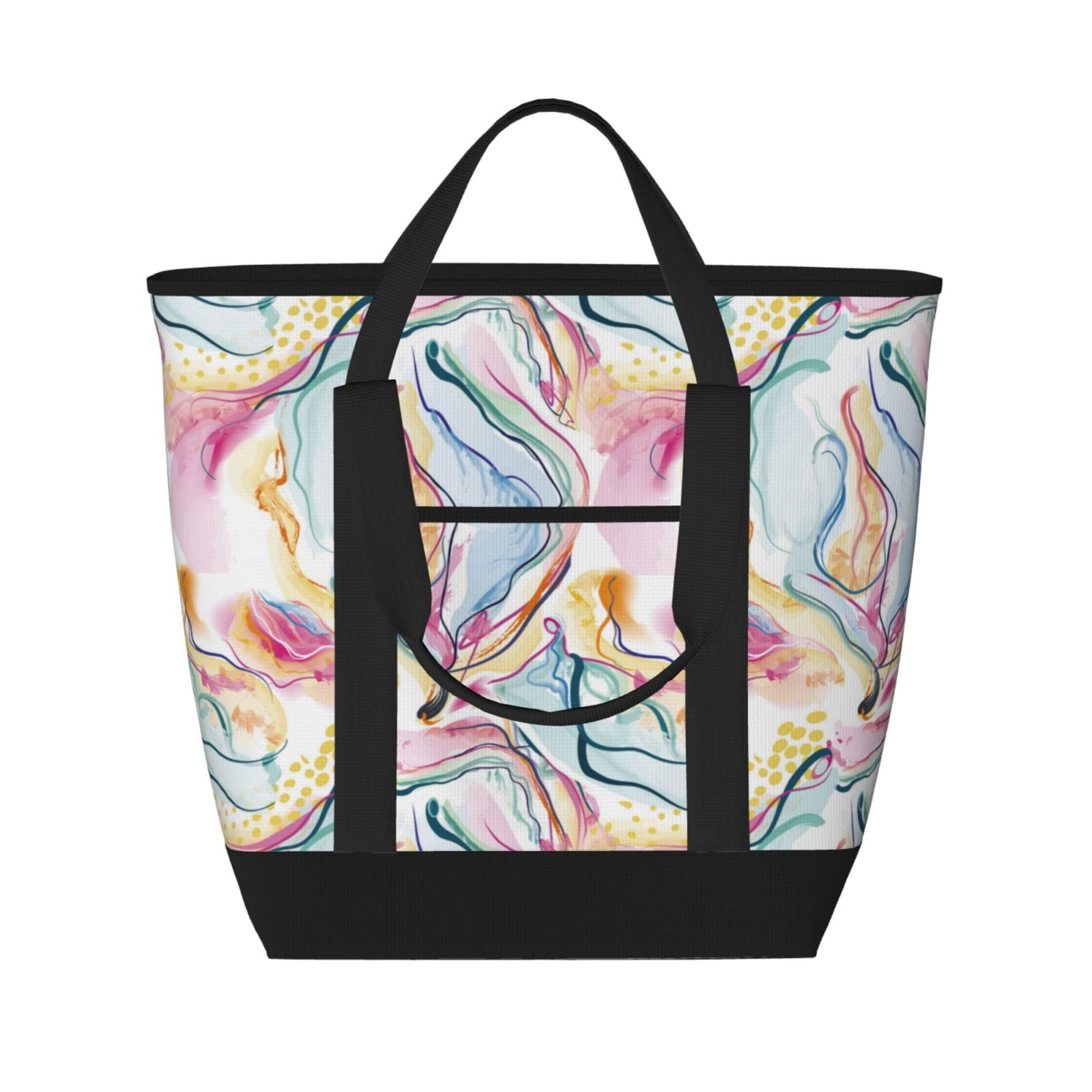Insulated Cooler Bag - Abstract marble texture Large Freezer Cooler ...