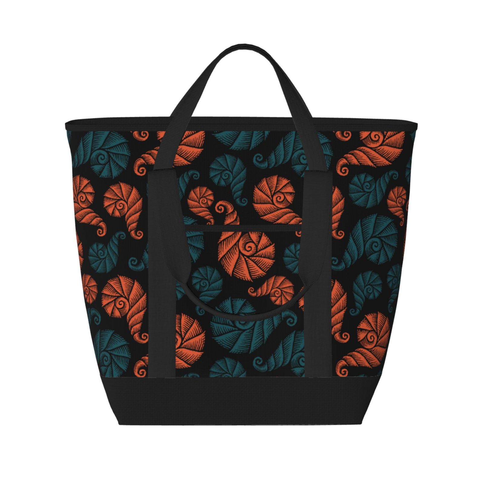 Insulated Cooler Bag - Abstractly Sea Shell Large Freezer Cooler Tote ...