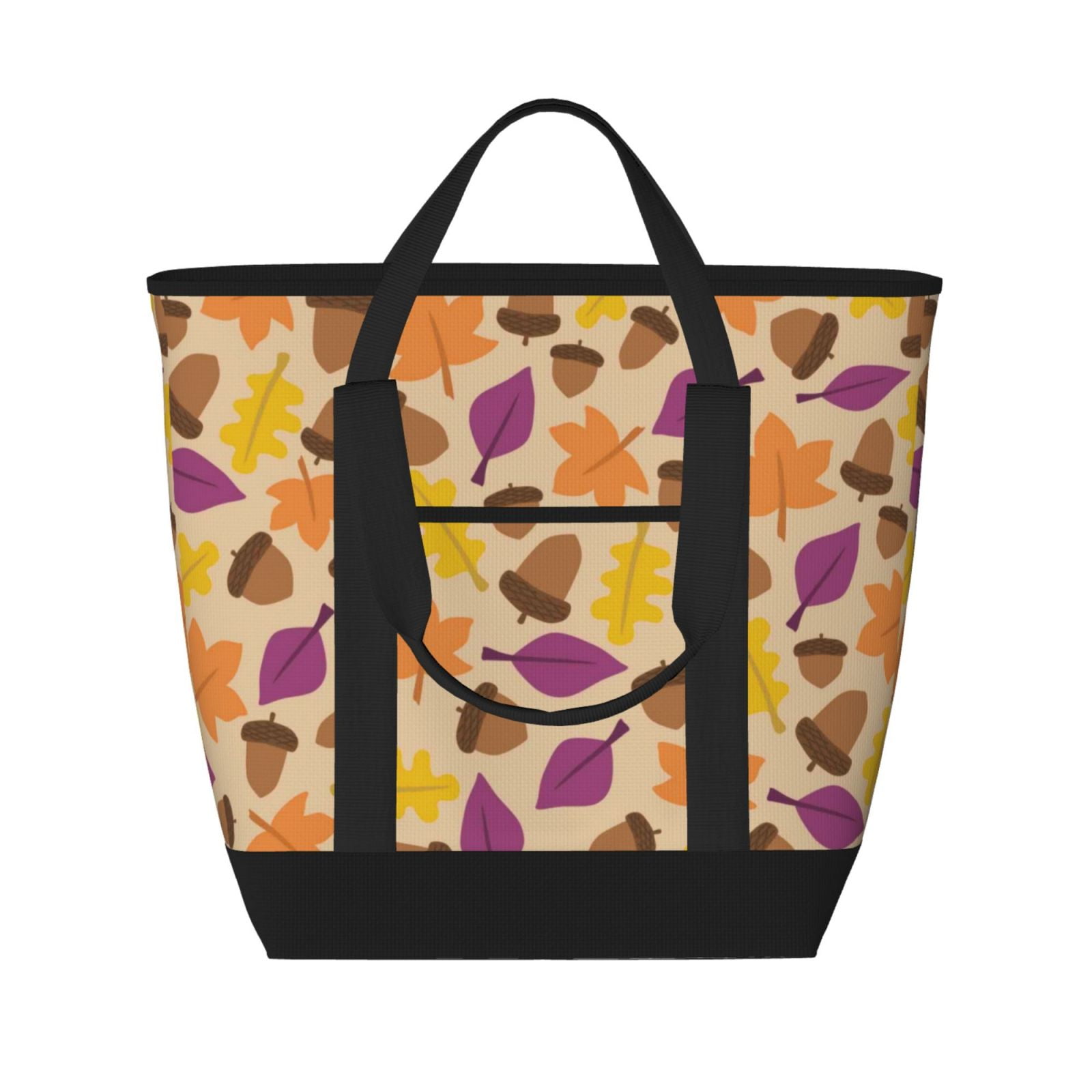 Insulated Cooler Bag - Acorn Autumn Fall Leaf Leaves Large Freezer ...