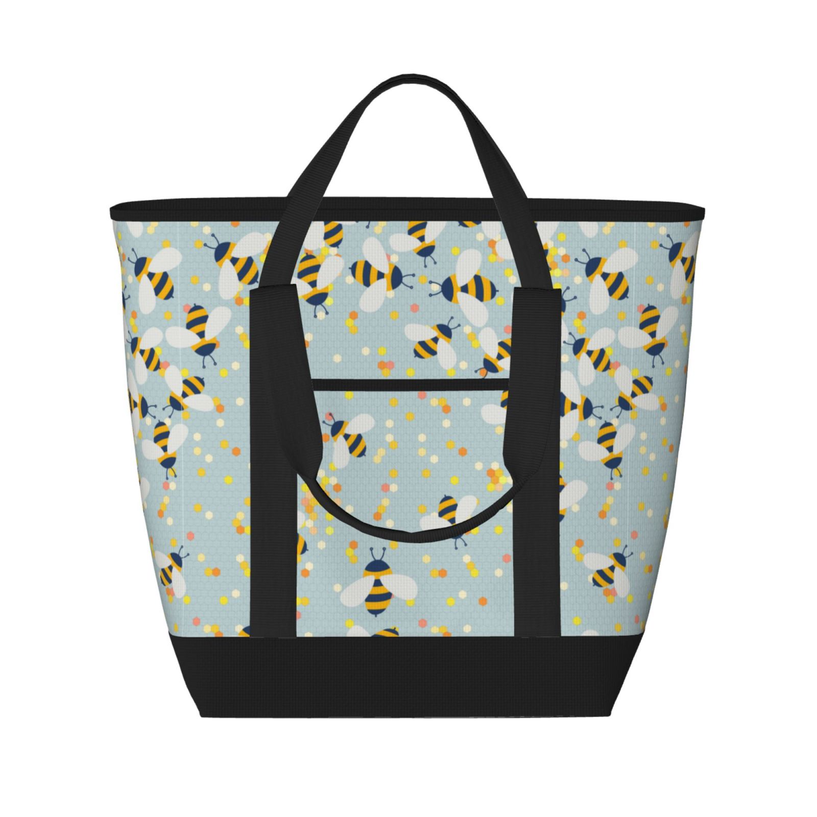 Insulated Cooler Bag, Bees Large Freezer Cooler Tote Bags Insulated for ...