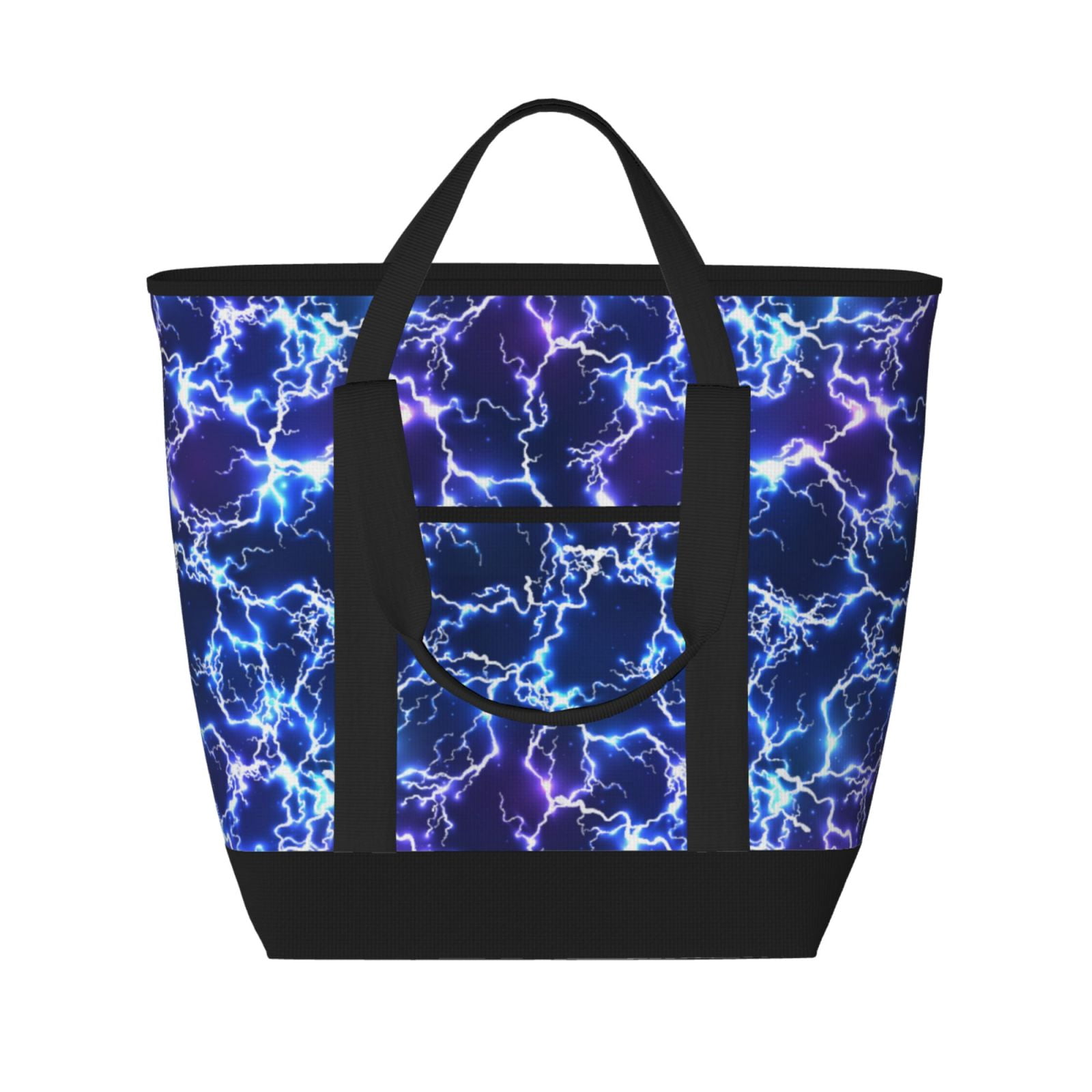 Insulated Cooler Bag - Blue Lightning1 Large Freezer Cooler Tote Bags ...