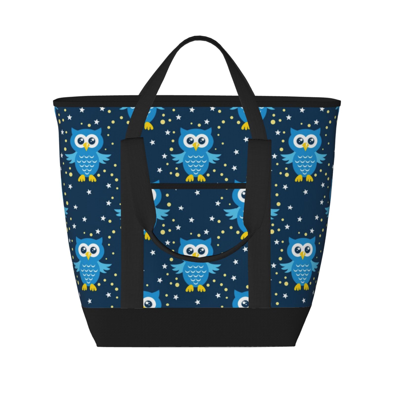 Insulated Cooler Bag - Blue Owl Large Freezer Cooler Tote Bags ...