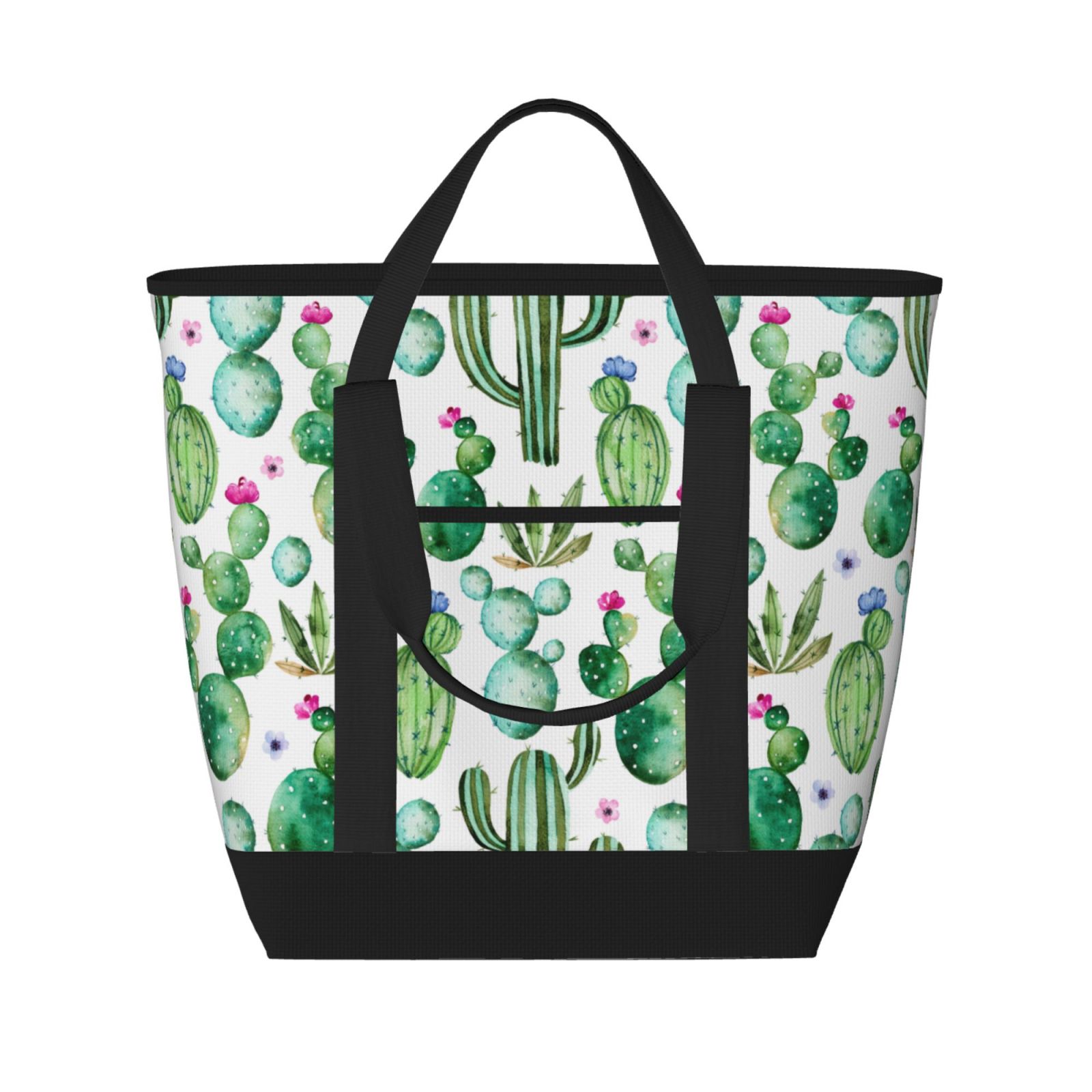 Insulated Cooler Bag Cactus Plants1 Large Cooler Tote Bags, Insulated ...