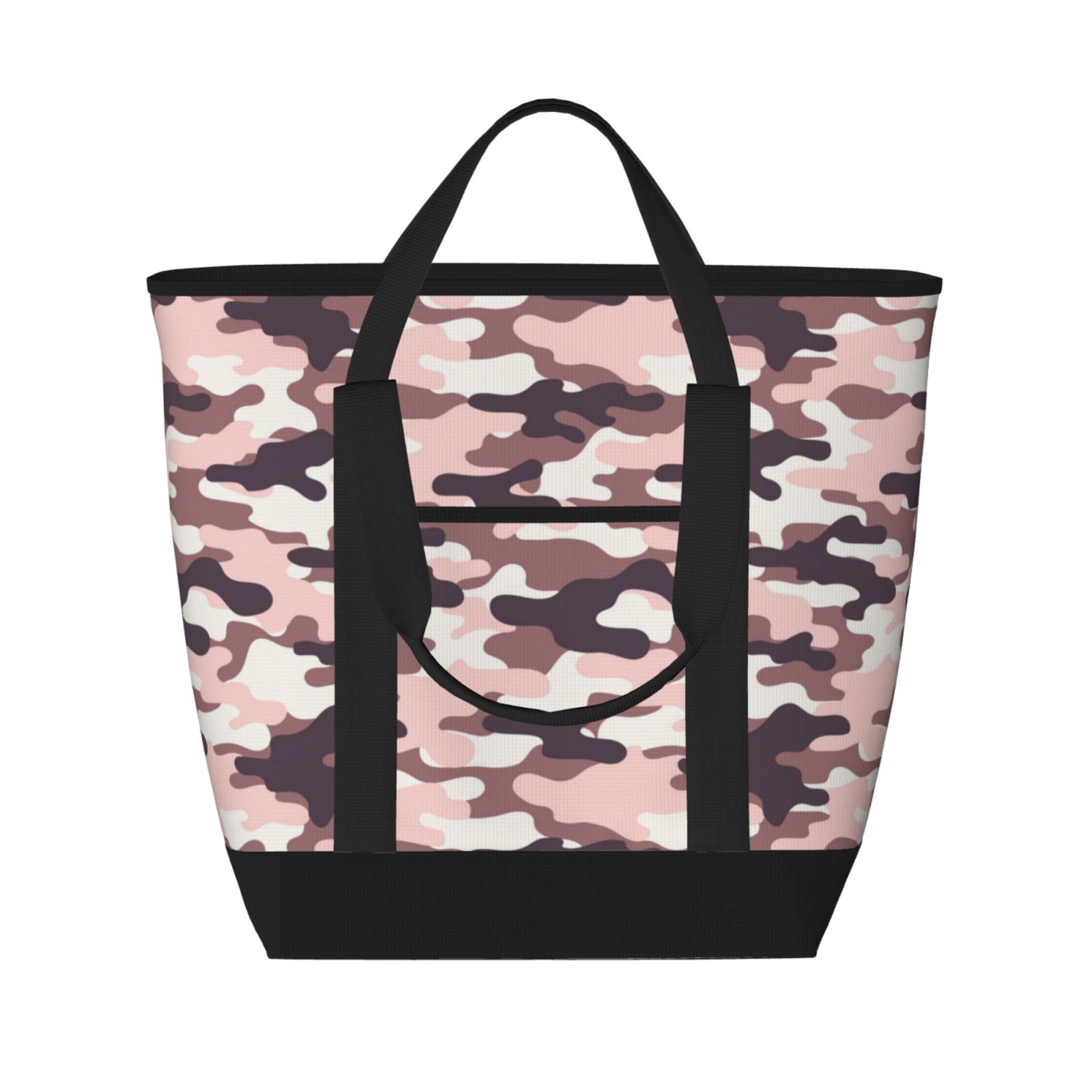 Insulated Cooler Bag, Camouflage Pink Large Freezer Cooler Tote Bags ...