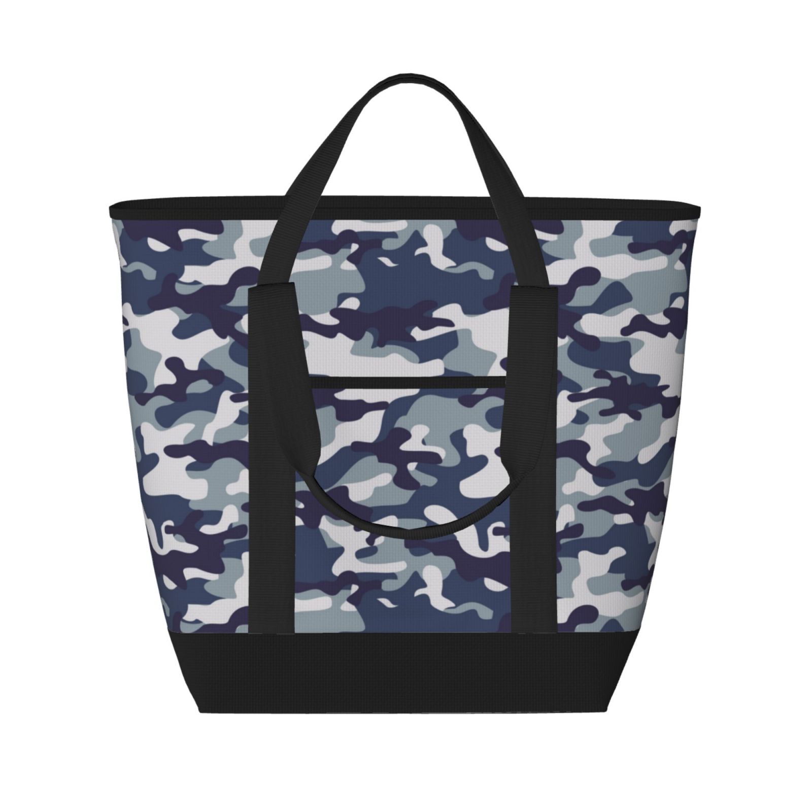 Insulated Cooler Bag - Classic Blue Camouflage Large Freezer Cooler ...
