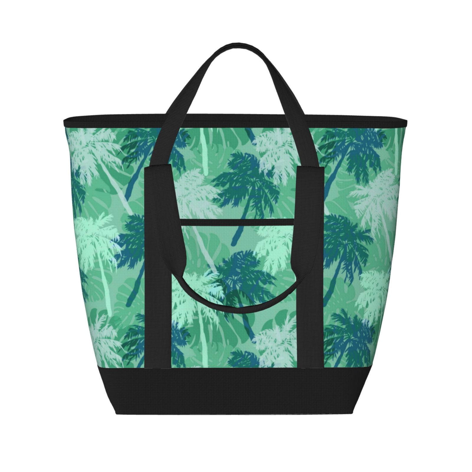 Insulated Cooler Bag Coconut trees Camouflage Large Cooler Tote Bags ...