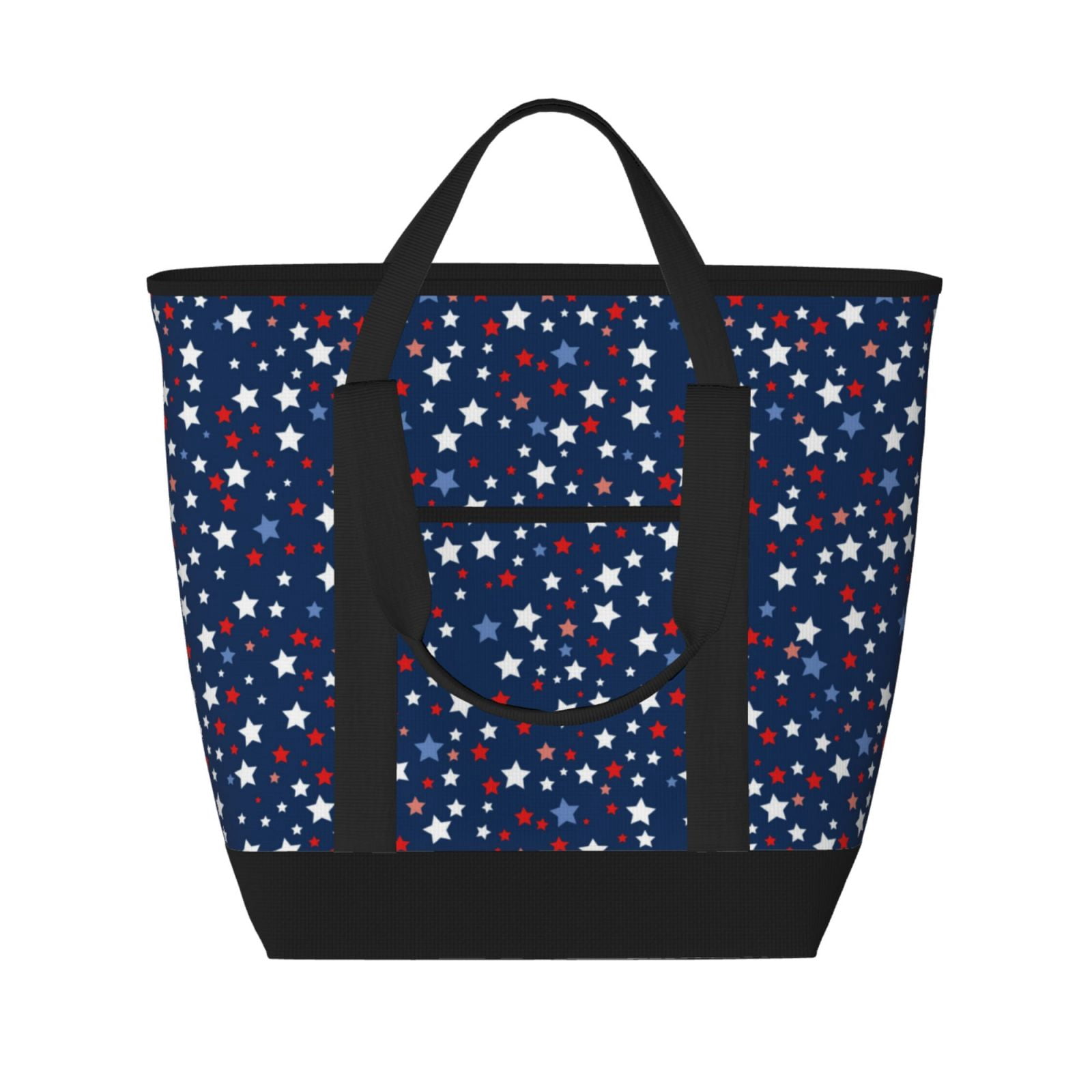 Insulated Cooler Bag - Colorful Stars Large Freezer Cooler Tote Bags ...