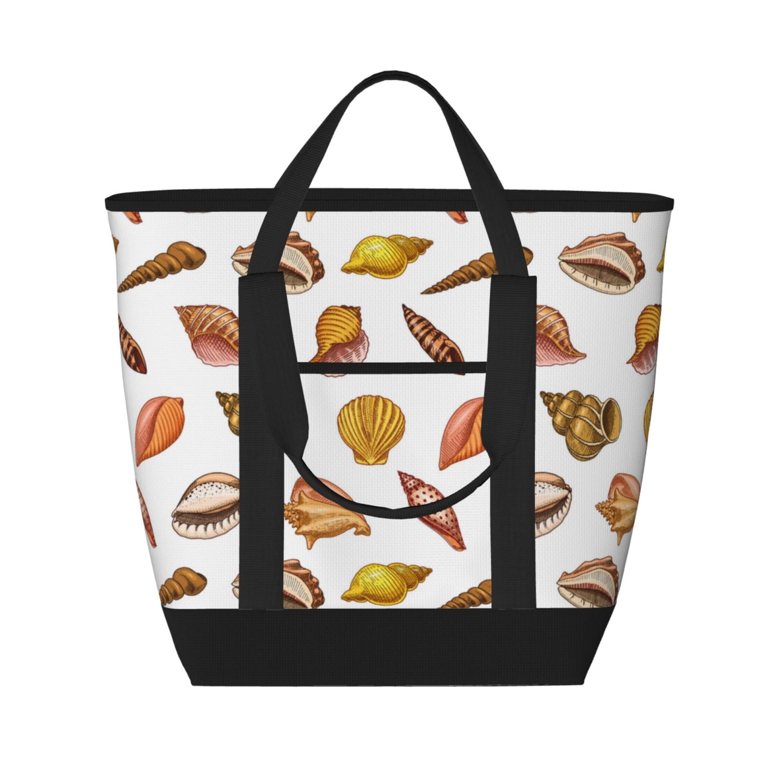 Insulated Cooler Bag, Conch Shells Print No.9025 Large Freezer Cooler ...