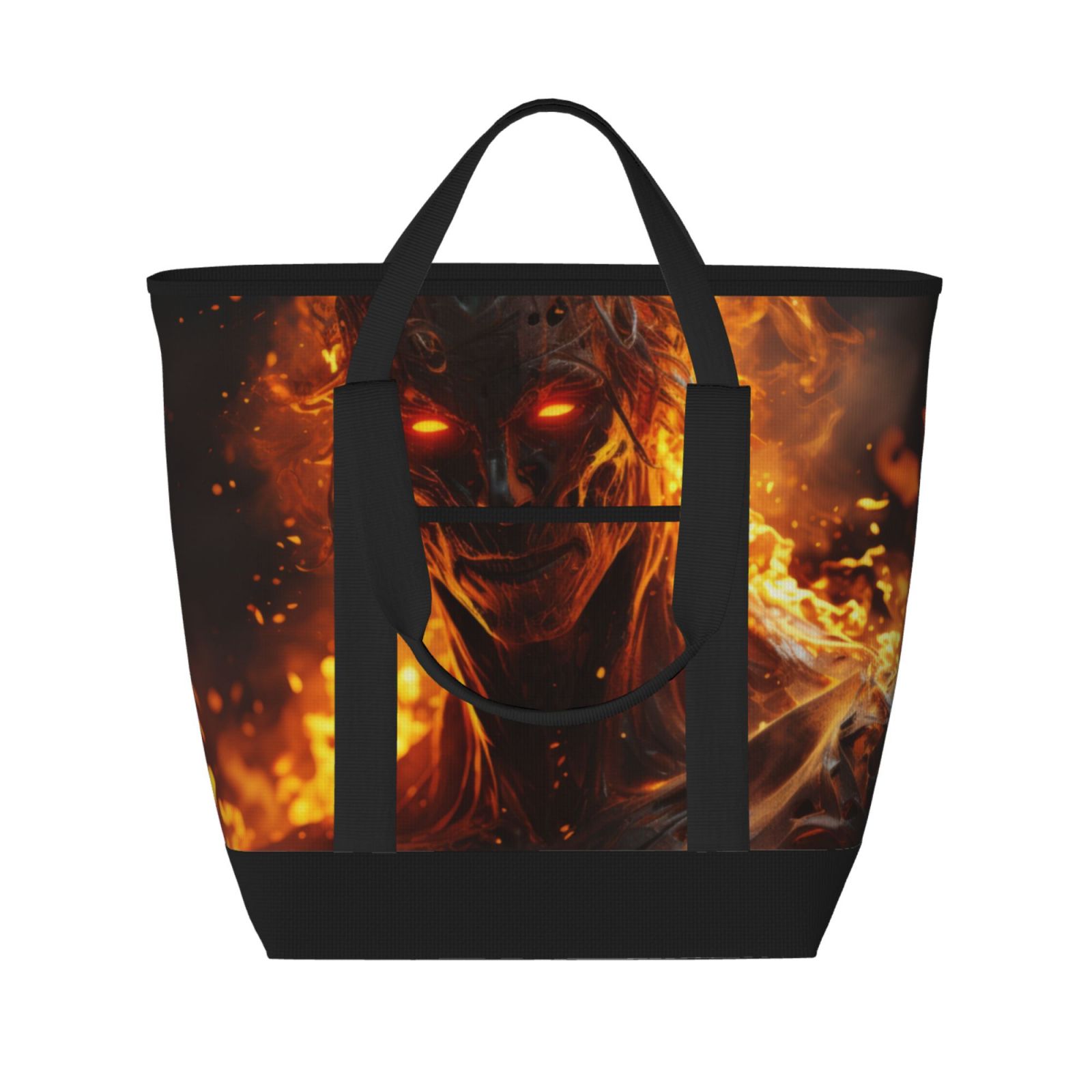 Insulated Cooler Bag - Cool Fire Red-Eyed Warrior Large Freezer Cooler ...