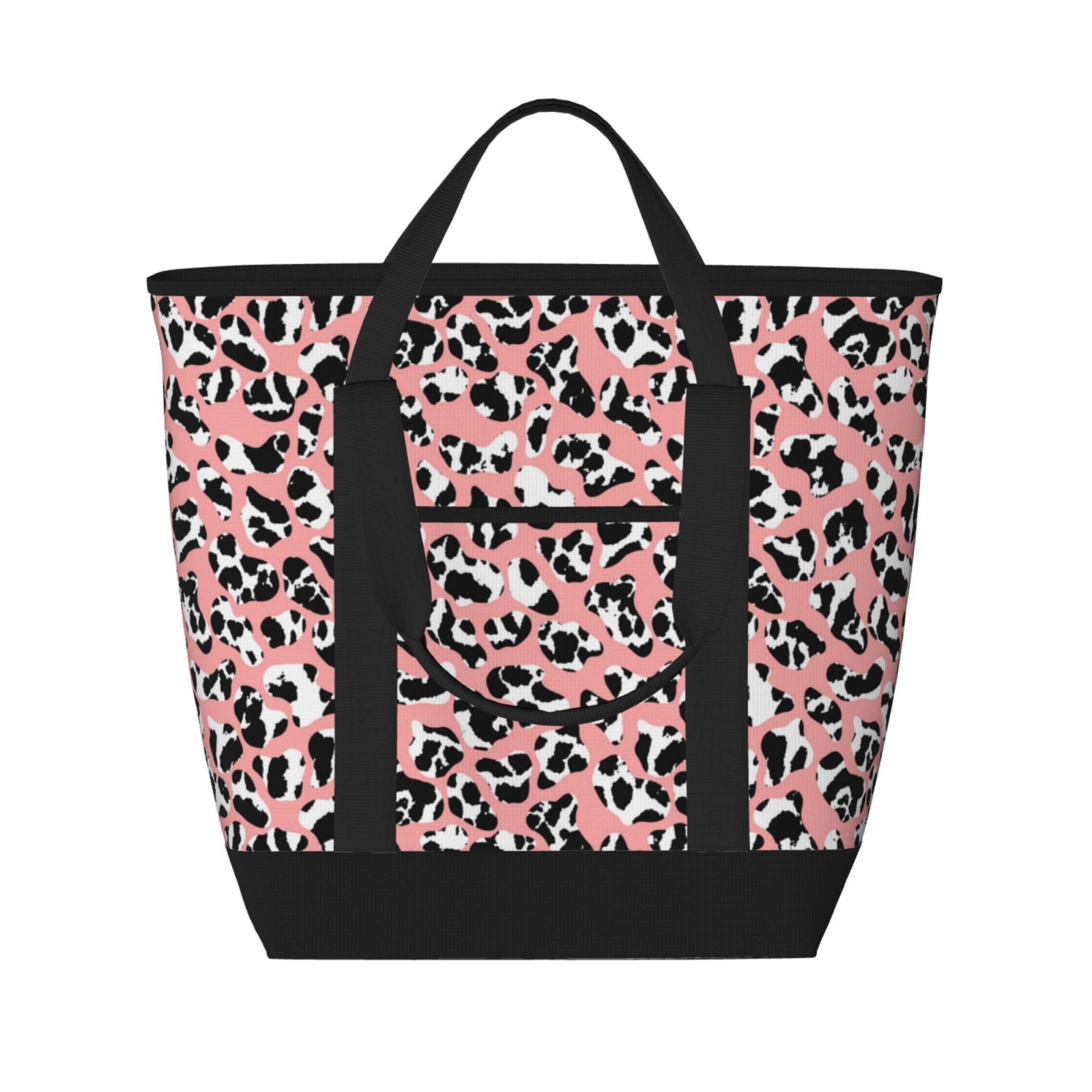 Insulated Cooler Bag - Cow Animal Skin Large Freezer Cooler Tote Bags ...