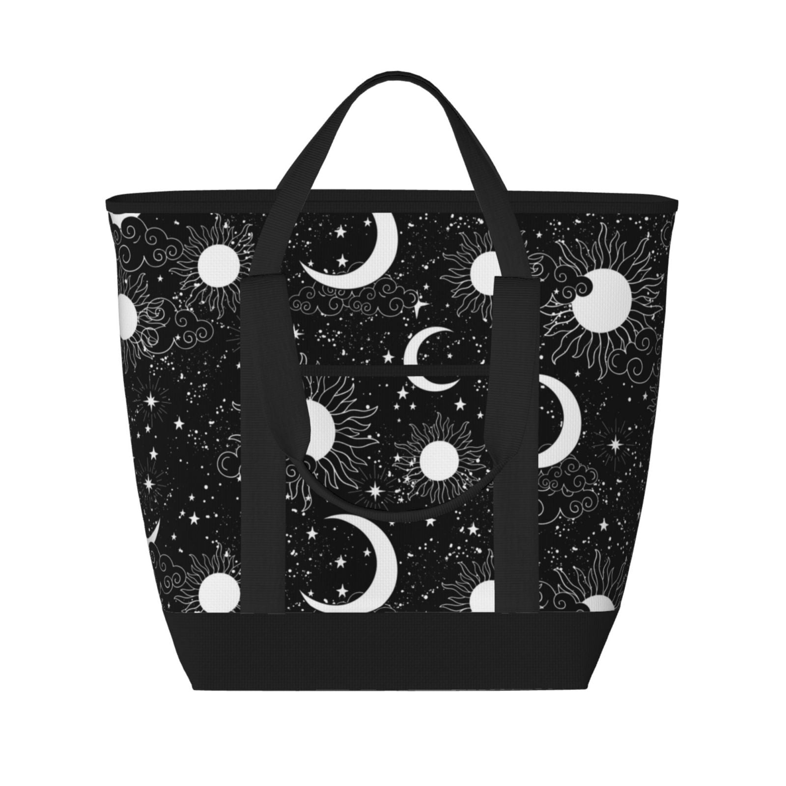 Insulated Cooler Bag - Crescent and Stars Large Freezer Cooler Tote ...