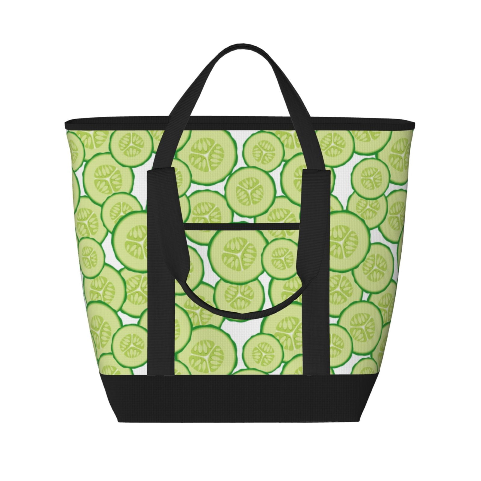 Insulated Cooler Bag - Cucumber slices Large Freezer Cooler Tote Bags ...