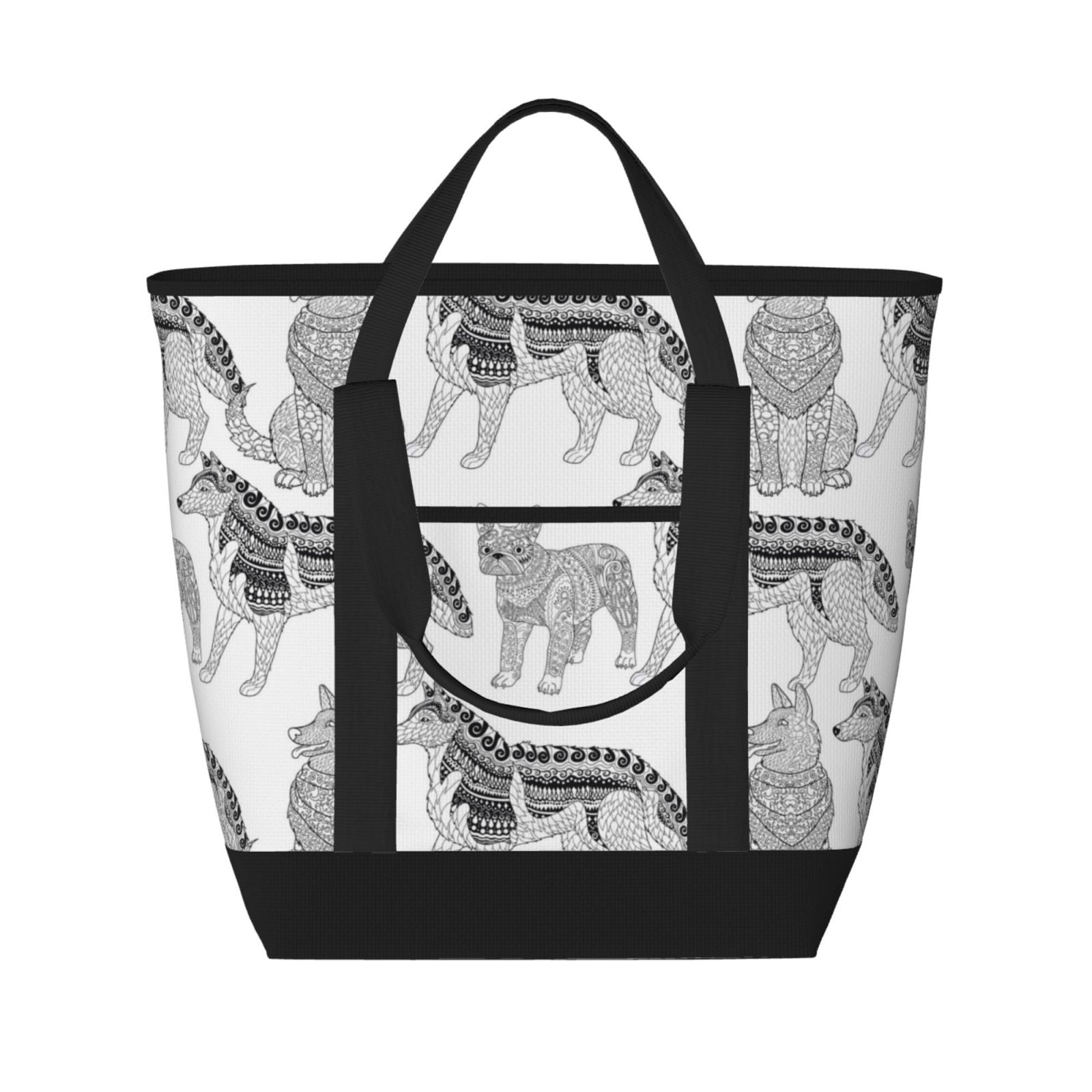 Insulated Cooler Bag, Cute German Shepherd Large Freezer Cooler Tote ...