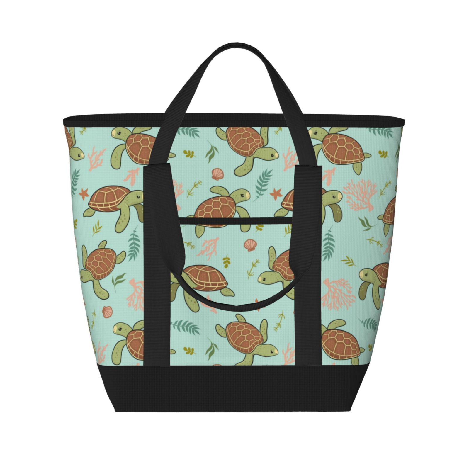 Insulated Cooler Bag, Cute Sea Turtles Large Freezer Cooler Tote Bags ...