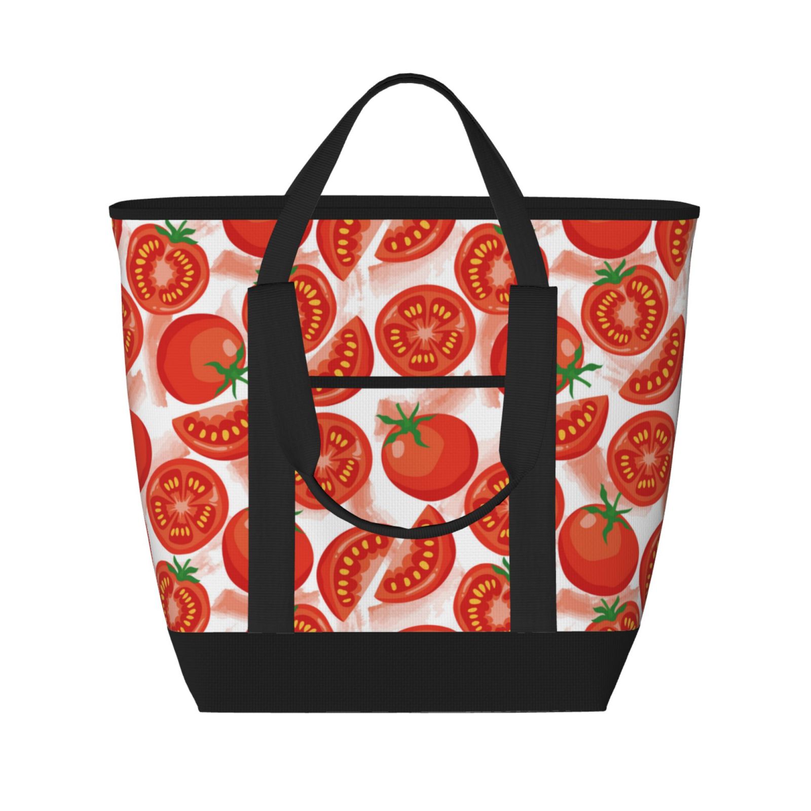 Insulated Cooler Bag - Cute Tomato Food Large Freezer Cooler Tote Bags ...
