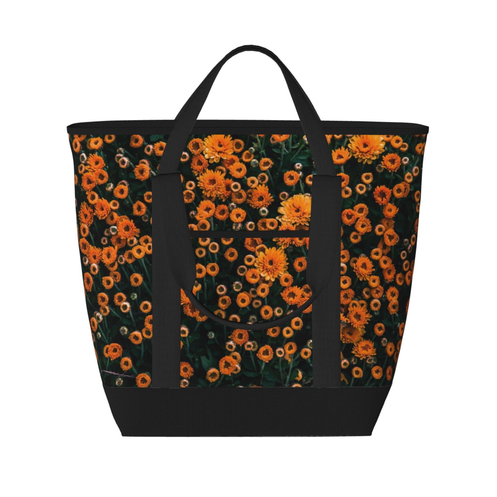 Insulated Cooler Bag - Daisies Large Freezer Cooler Tote Bags Insulated ...