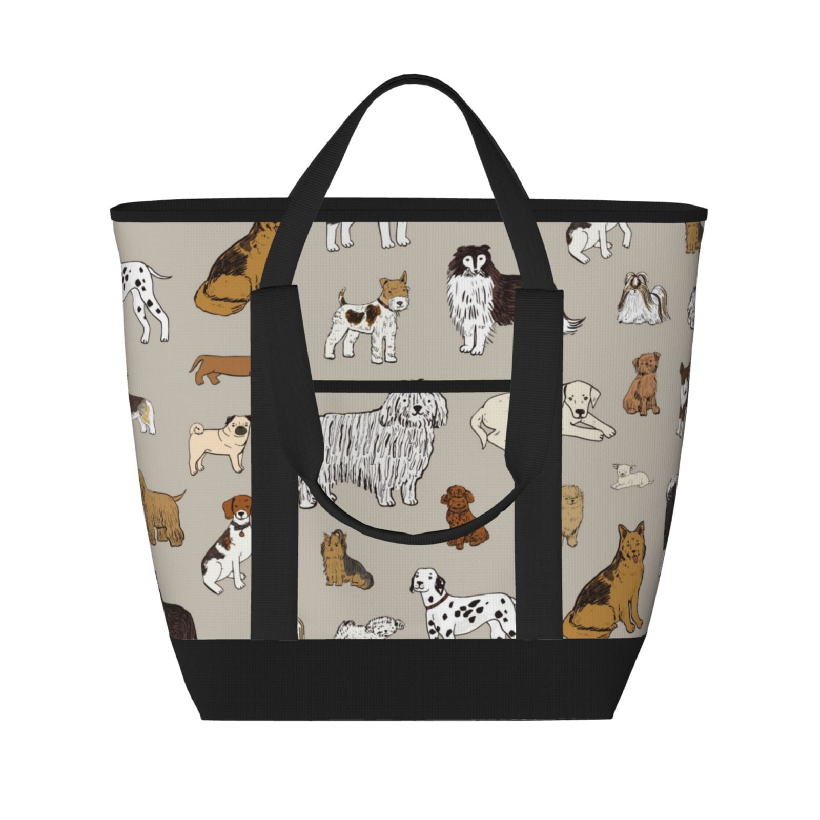 Insulated Cooler Bag - Dog Animal Large Freezer Cooler Tote Bags ...