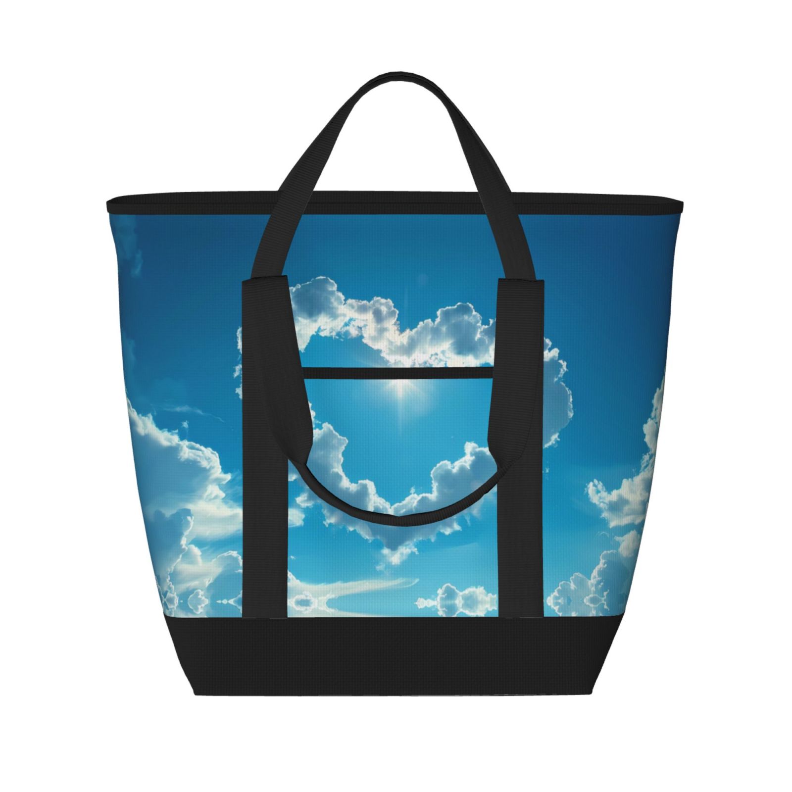 Insulated Cooler Bag - Heart Shaped Cloud Large Freezer Cooler Tote ...