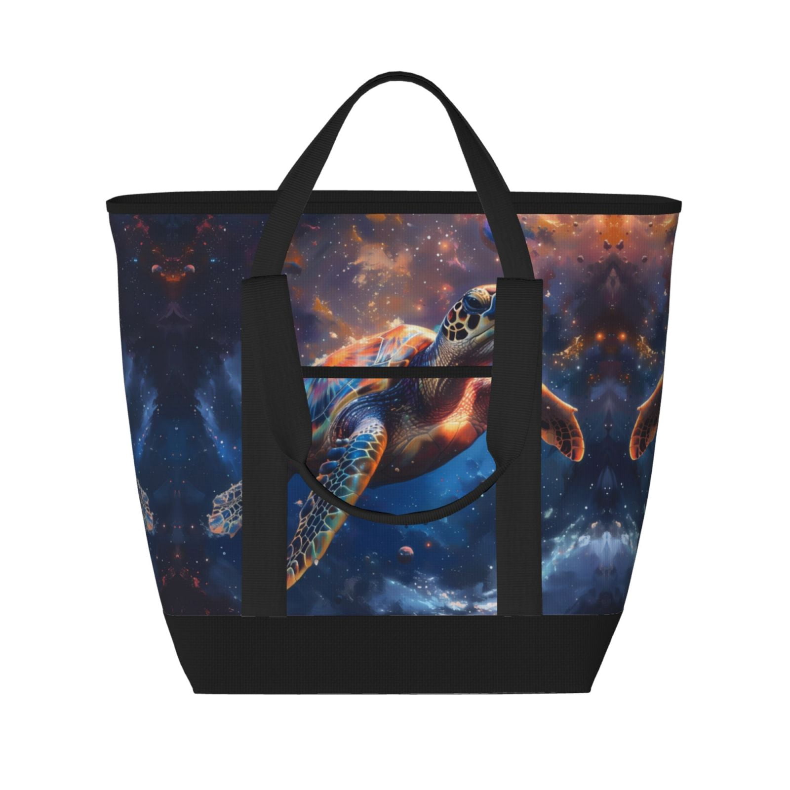 Insulated Cooler Bag, Night Sky Turtle Large Freezer Cooler Tote Bags ...