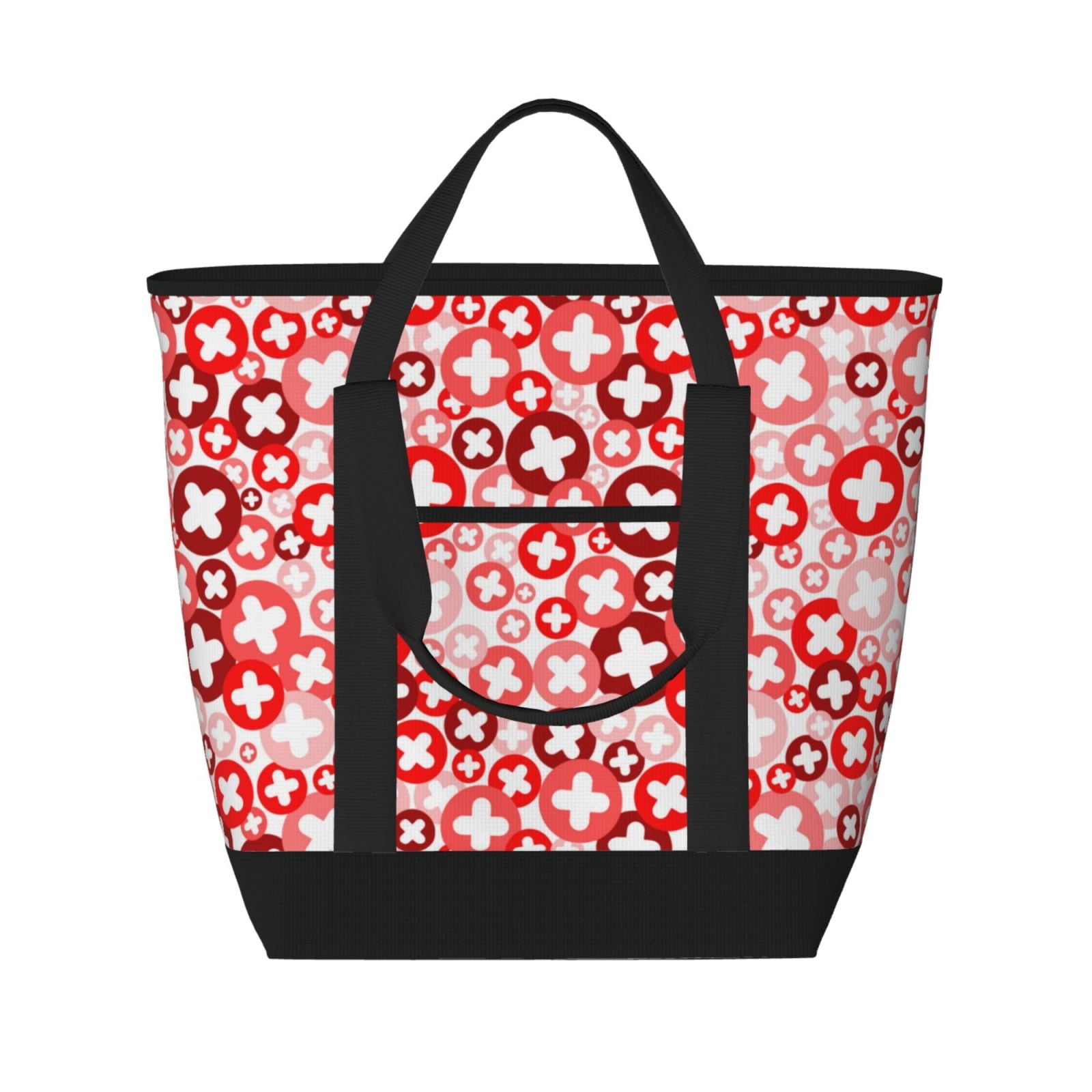 Insulated Cooler Bag, Plus Cross Large Freezer Cooler Tote Bags ...