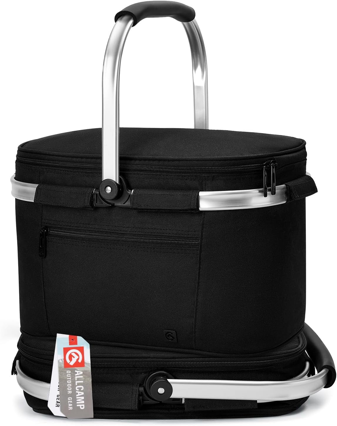 Insulated Cooler Bag Portable Foldable Picnic Basket Cooler Bag ...