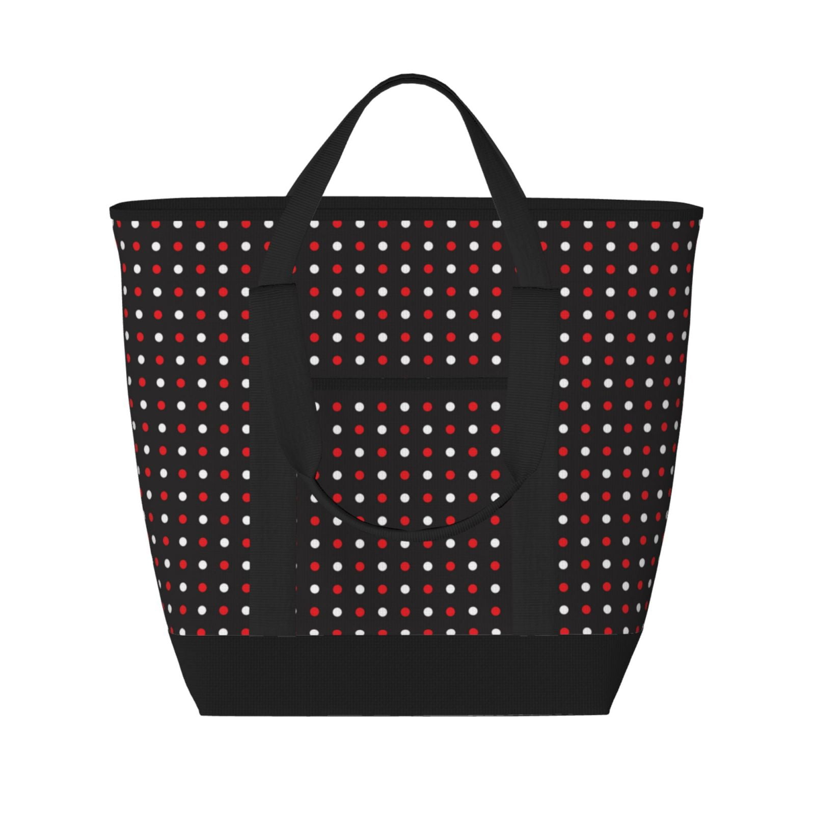 Insulated Cooler Bag - Red and white polka dots Large Freezer Cooler ...