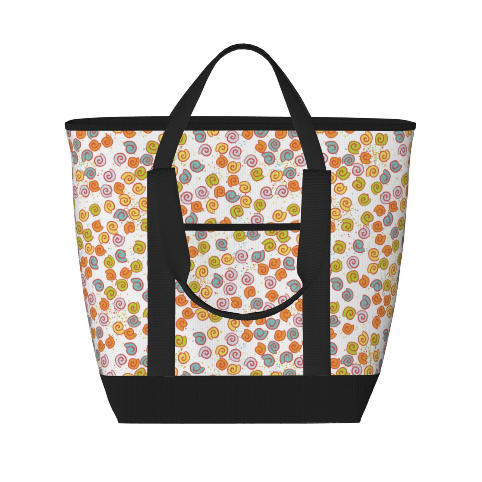 Insulated Cooler Bag Seashell colorful Large Cooler Tote Bags ...