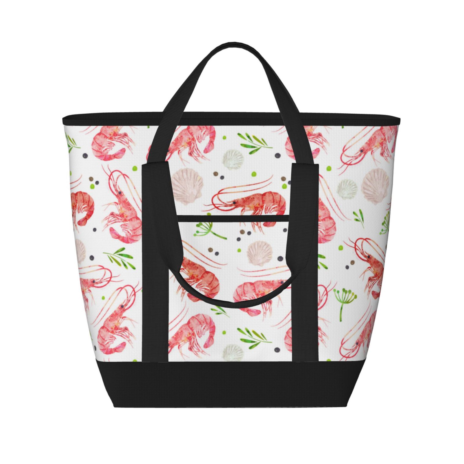 Insulated Cooler Bag Shrimp Shells Seaweed Large Cooler Tote Bags ...