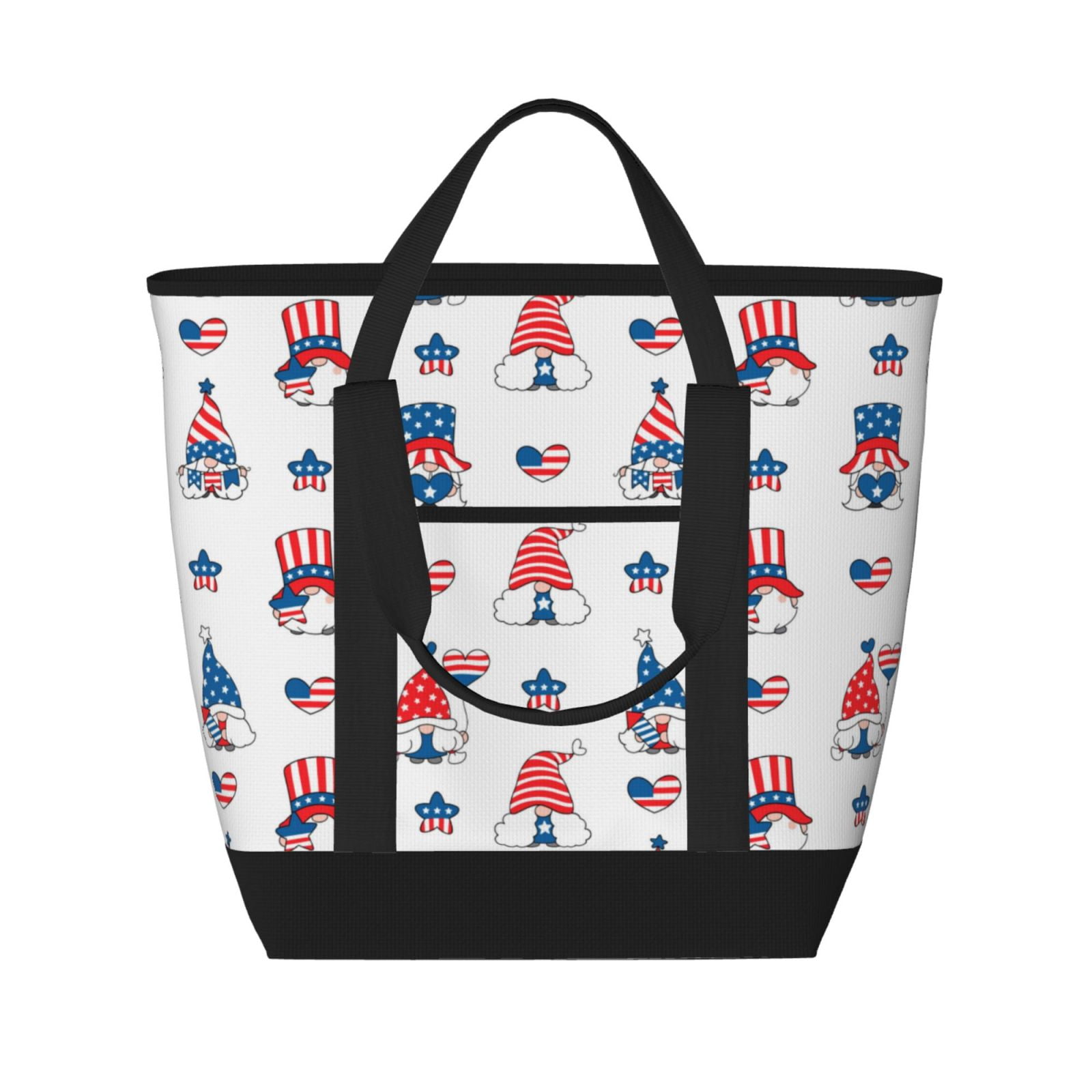 Insulated Cooler Bag - USA Flag Print A Large Freezer Cooler Tote Bags ...