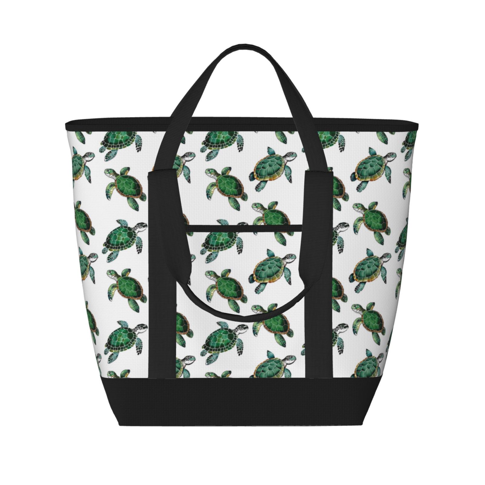 Insulated Cooler Bag - Watercolor Turtle Large Freezer Cooler Tote Bags ...