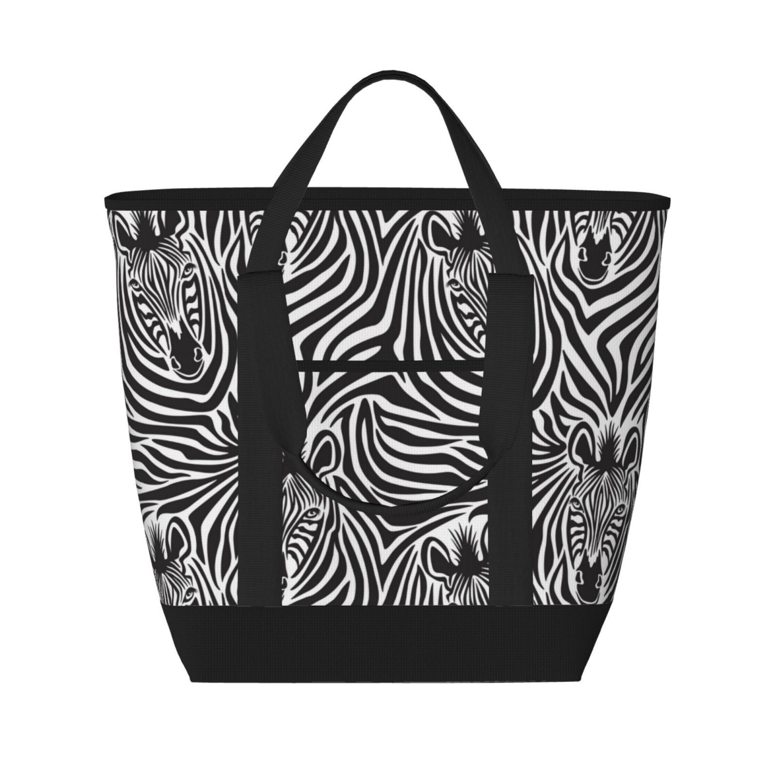Insulated Cooler Bag - Zebra Couple cute print Large Freezer Cooler ...