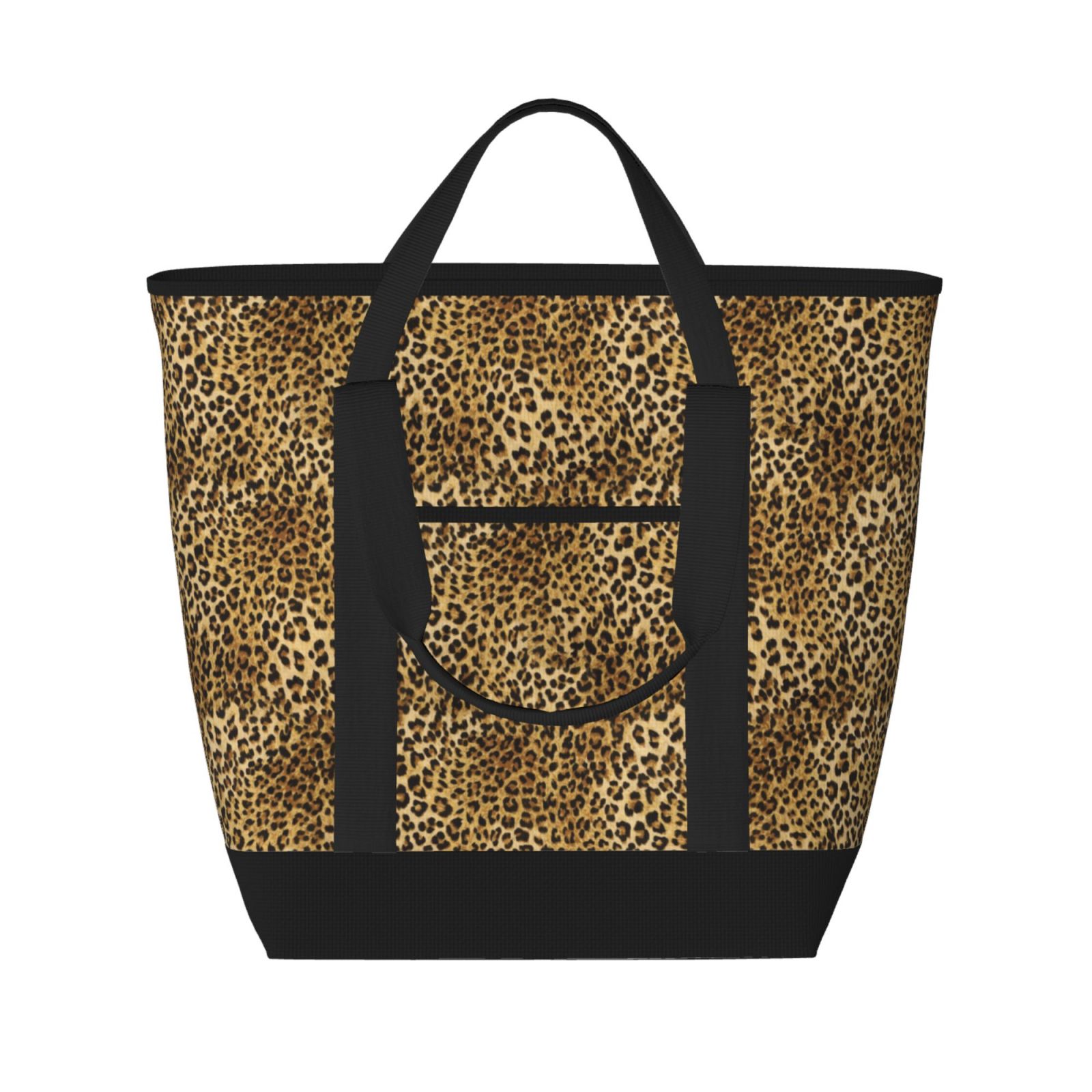 Insulated Cooler Bag, abstract Leopard tiger print Large Freezer Cooler ...
