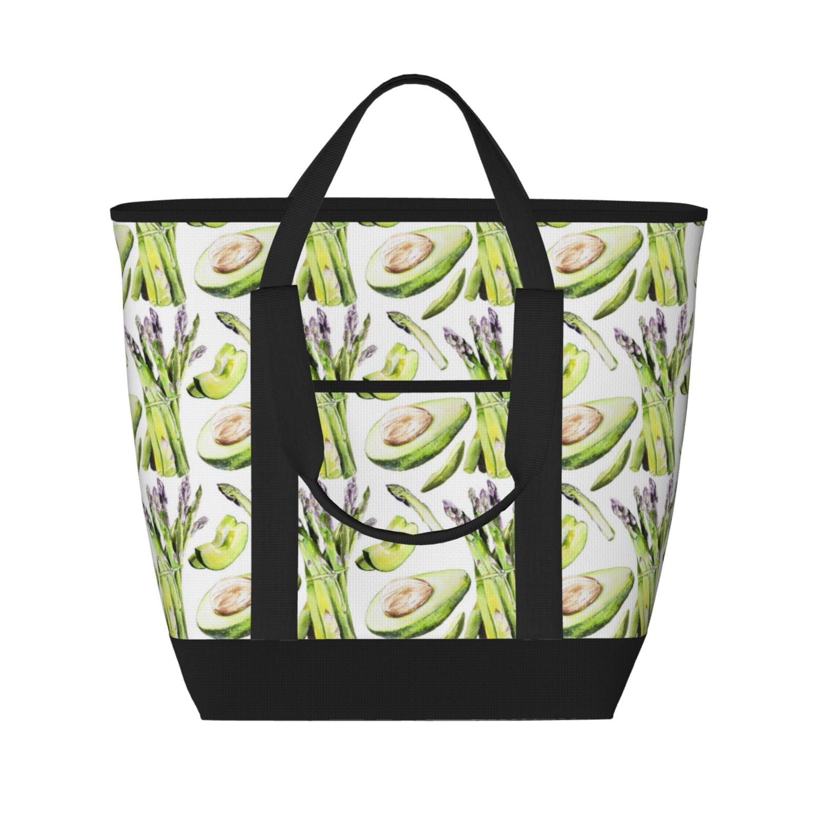 Insulated Cooler Bag, avocado Asparagus Large Freezer Cooler Tote Bags ...