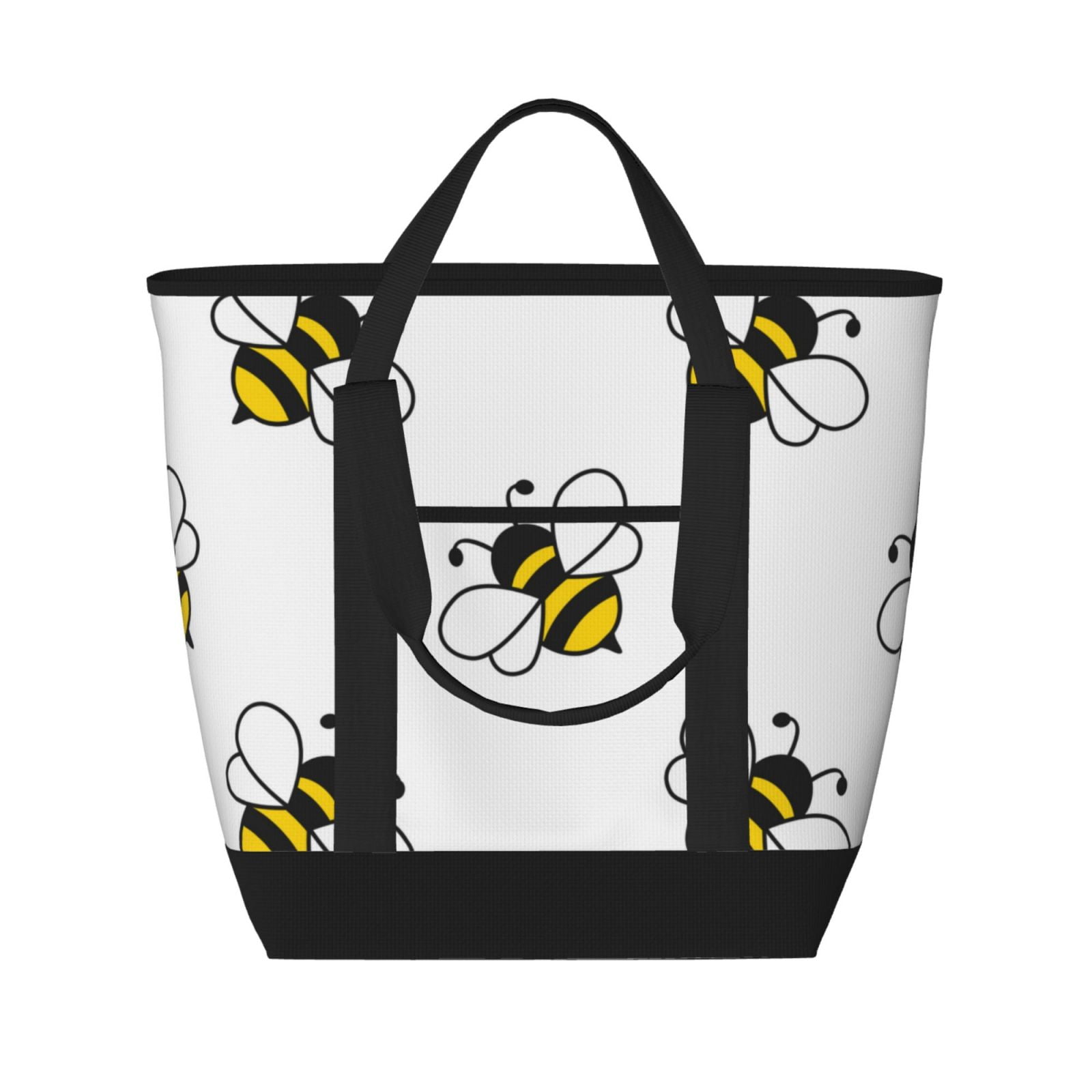 Insulated Cooler Bag - cartoon bee Large Freezer Cooler Tote Bags ...