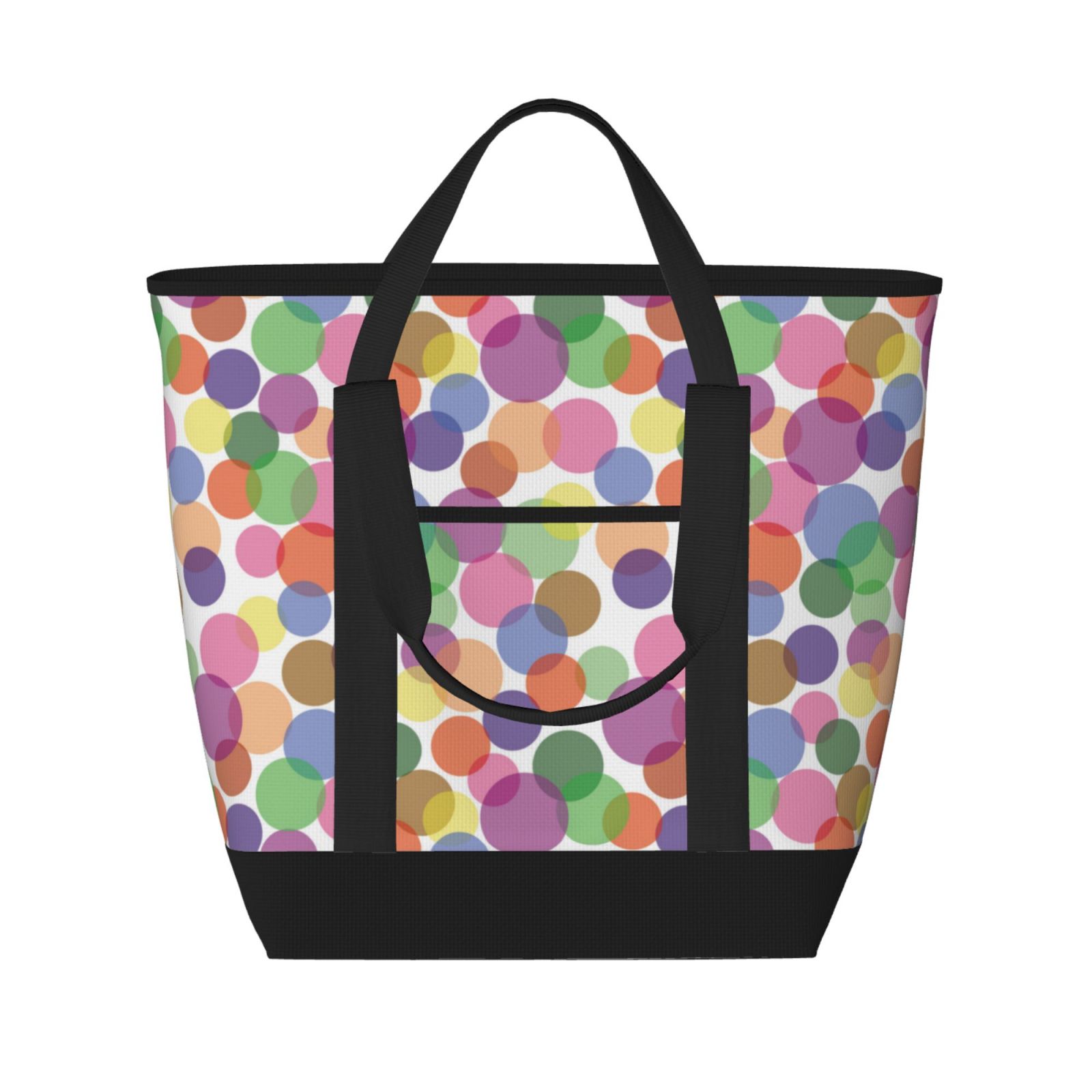Insulated Cooler Bag - colorful Polka dot cute Large Freezer Cooler ...