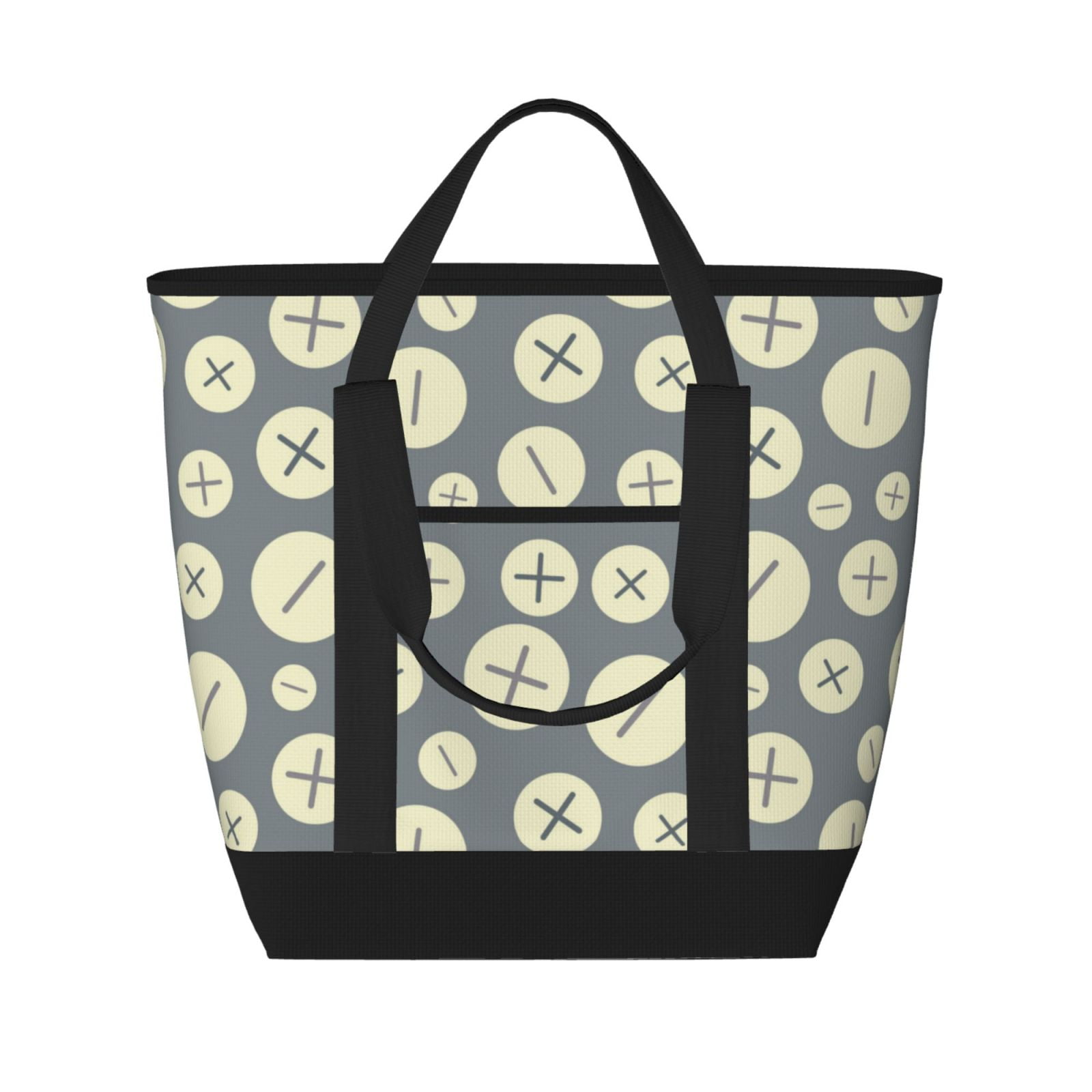 Insulated Cooler Bag comical Math Symbol Print Large Cooler Tote Bags ...