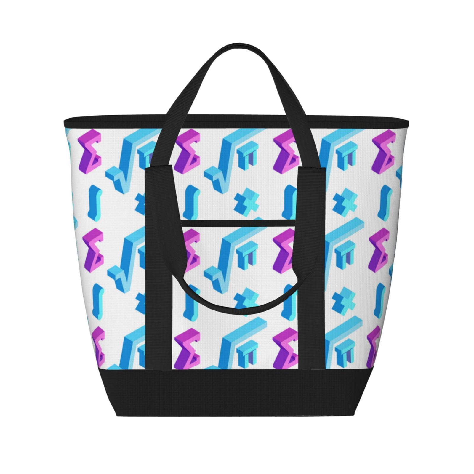 Insulated Cooler Bag - funny Math Symbol Print Large Freezer Cooler ...