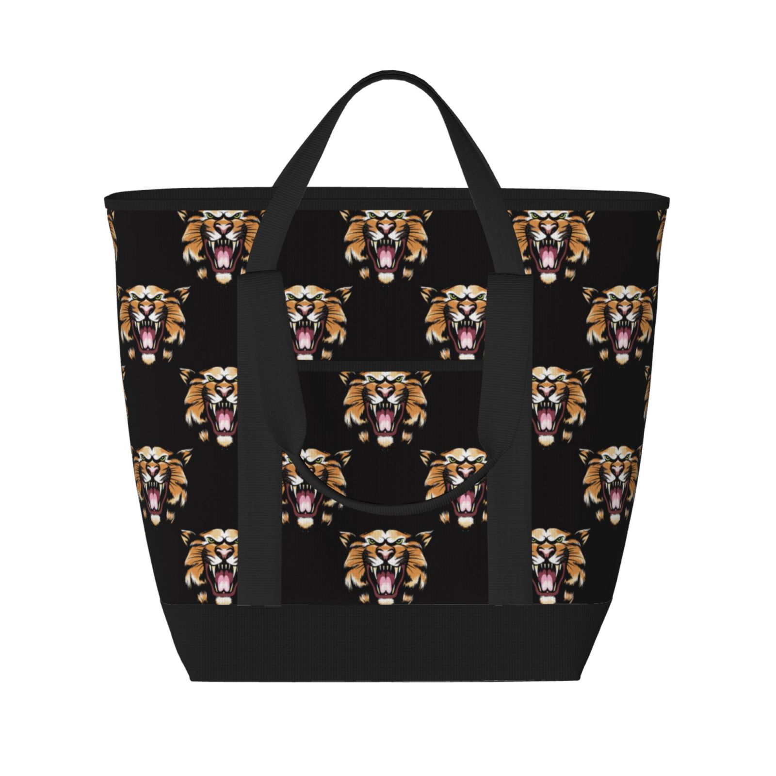 Insulated Cooler Bag, funny Tiger Large Freezer Cooler Tote Bags ...