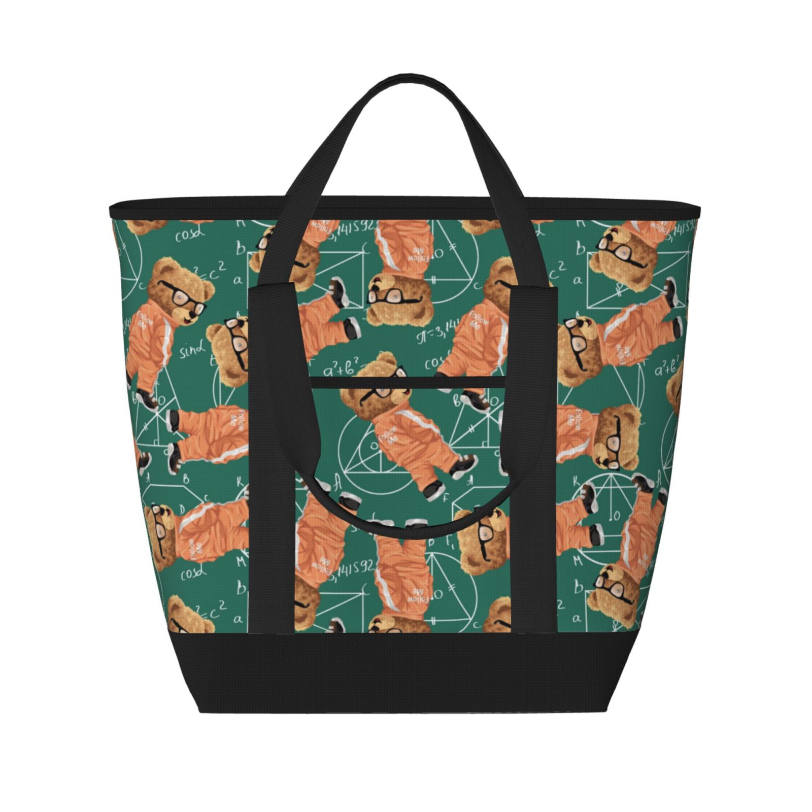 Insulated Cooler Bag - math formula Bear Large Freezer Cooler Tote Bags ...