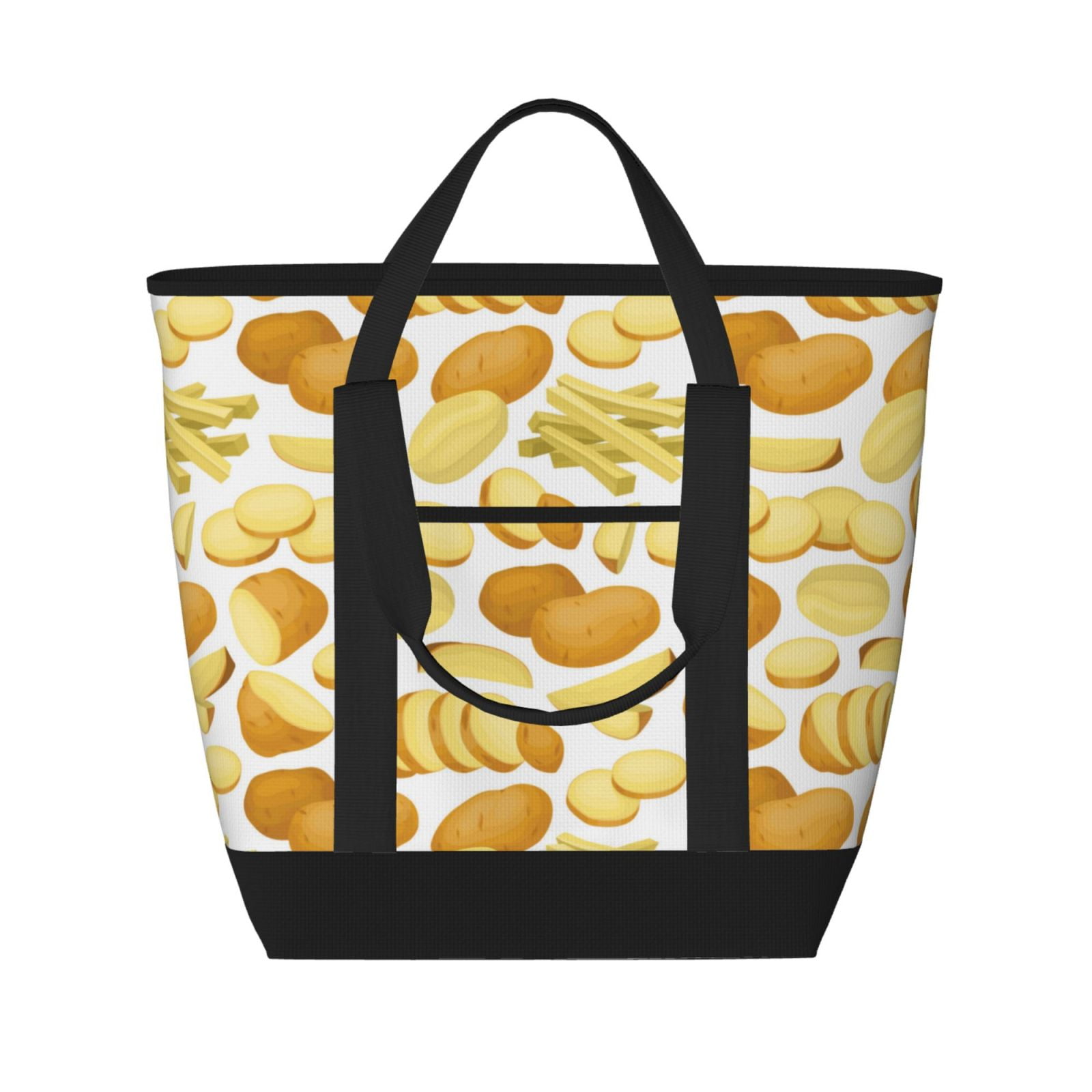 Insulated Cooler Bag - potato chips fries Large Freezer Cooler Tote ...