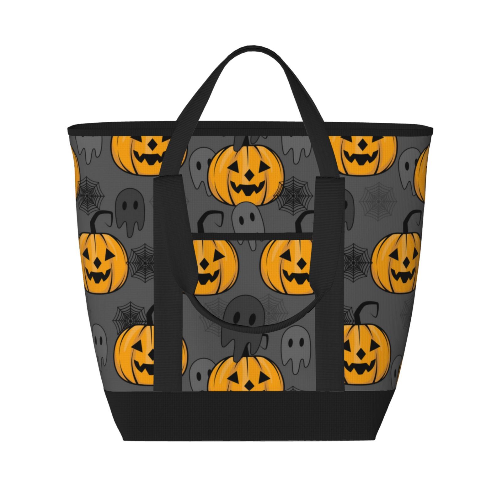 Insulated Cooler Bag, pumpkin halloween ghosts Large Freezer Cooler ...