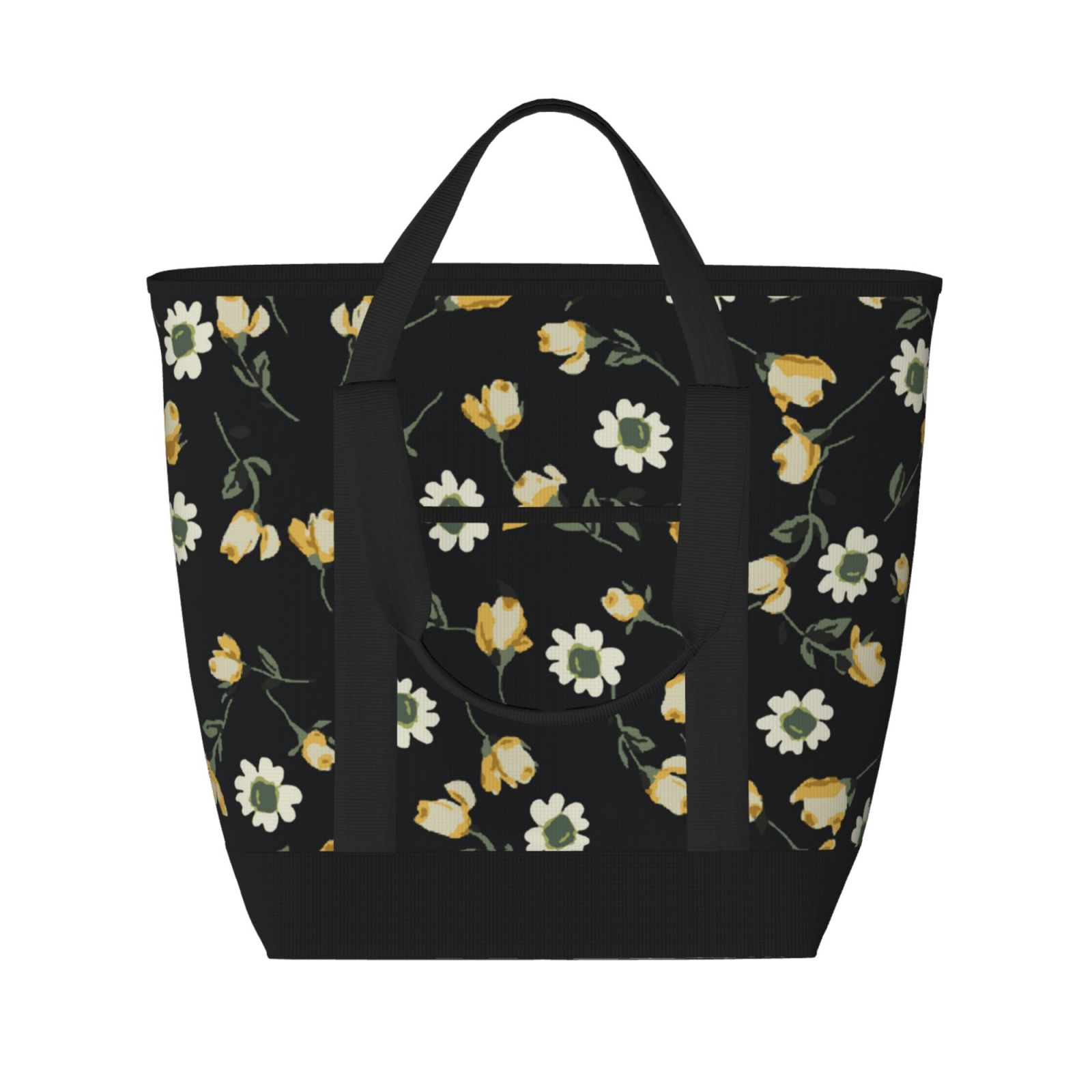 Insulated Cooler Bag - tulip daisy Large Freezer Cooler Tote Bags ...