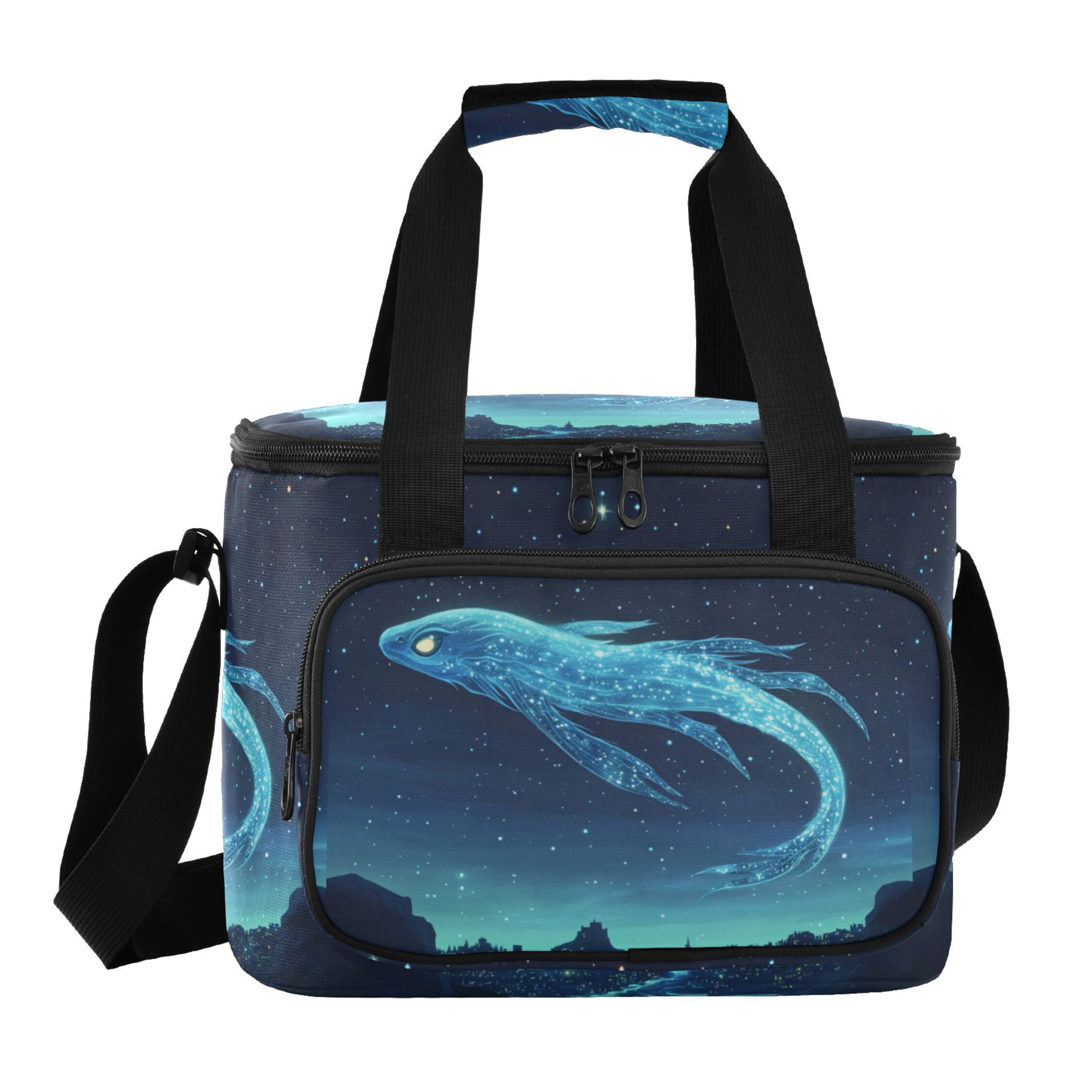 Insulated Cooler Bag with Multiple Pockets Lightweight Lunch Box Tote ...