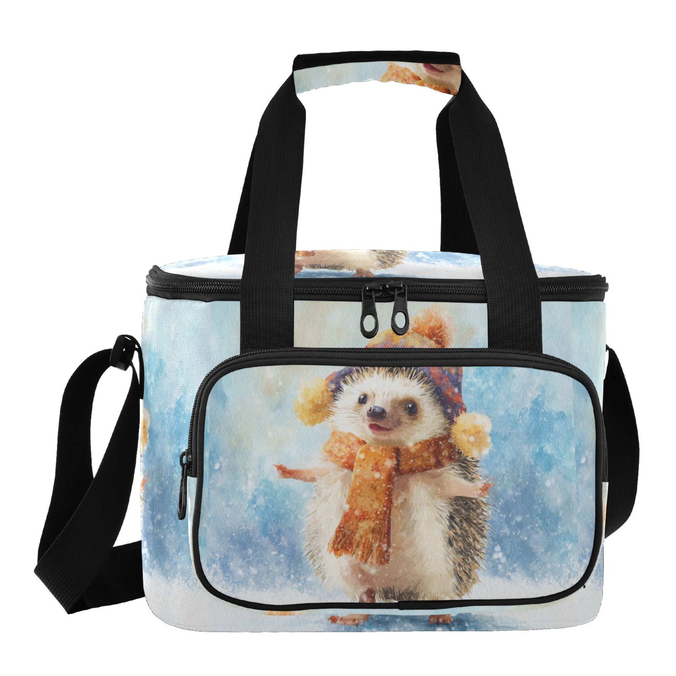 Insulated Cooler Bag with Multiple Pockets Lightweight Lunch Box Tote ...